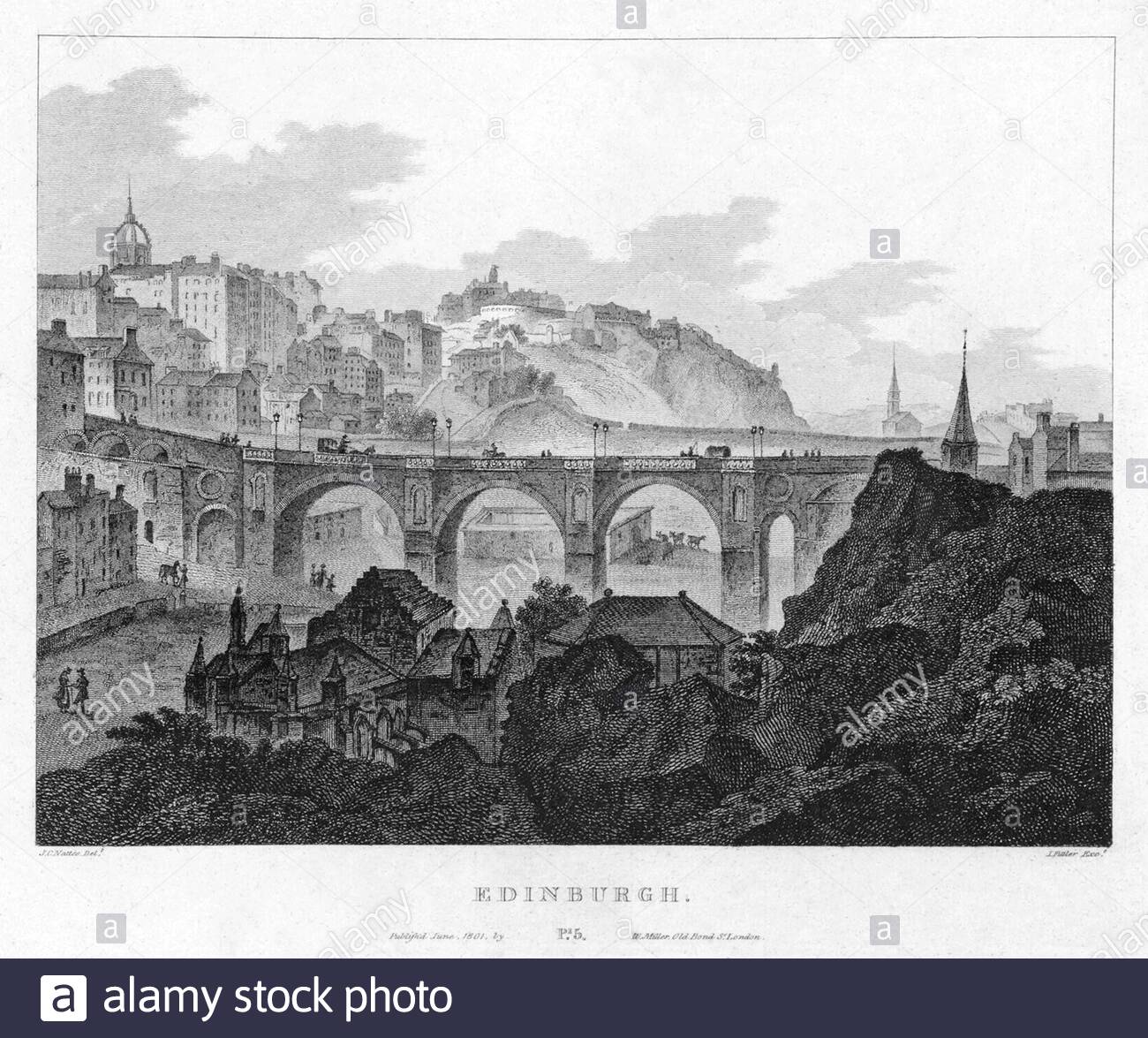 Edinburgh north bridge drawing hi-res stock photography and images - Alamy
