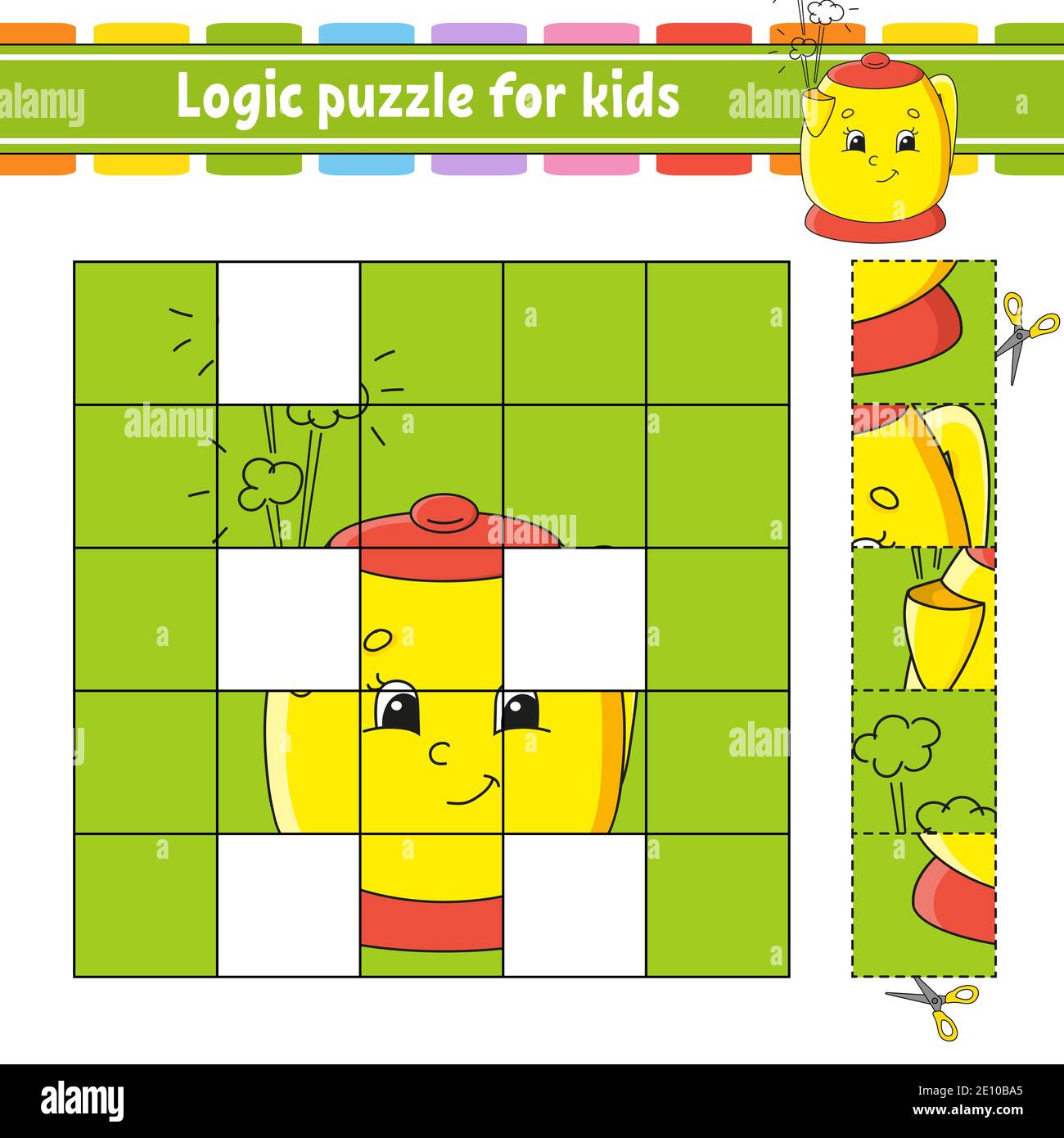 Logic puzzle for kids. Education developing worksheet. Learning game ...