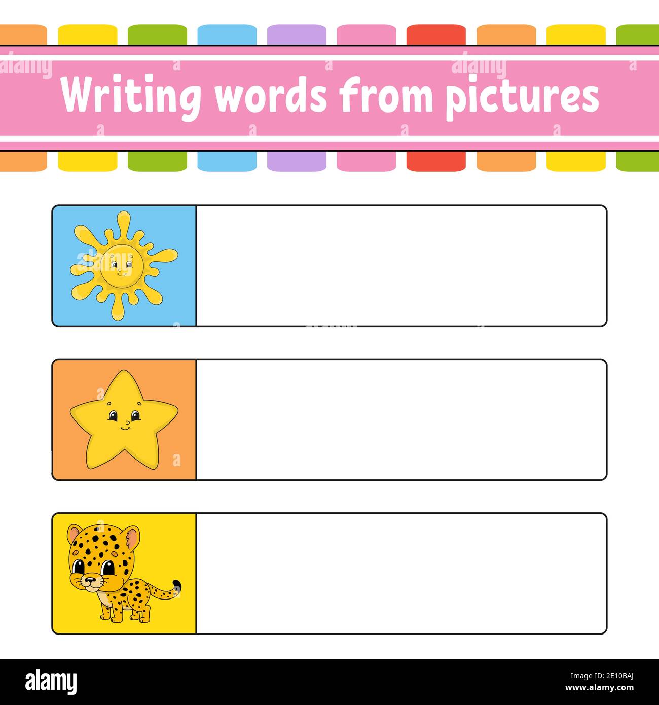 Find the correct answer. Draw a line. Learning words. Education ...