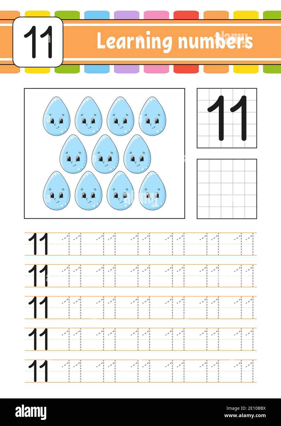 Trace and write. Handwriting practice. Learning numbers for kids ...
