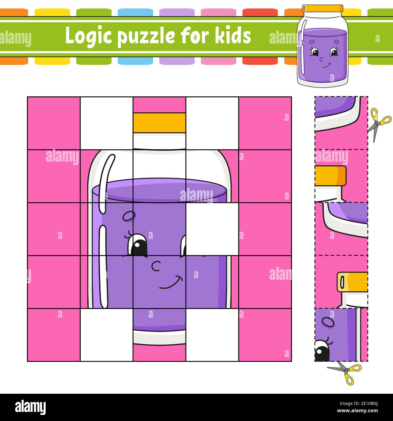 Logic puzzle for kids. Education developing worksheet. Learning game ...