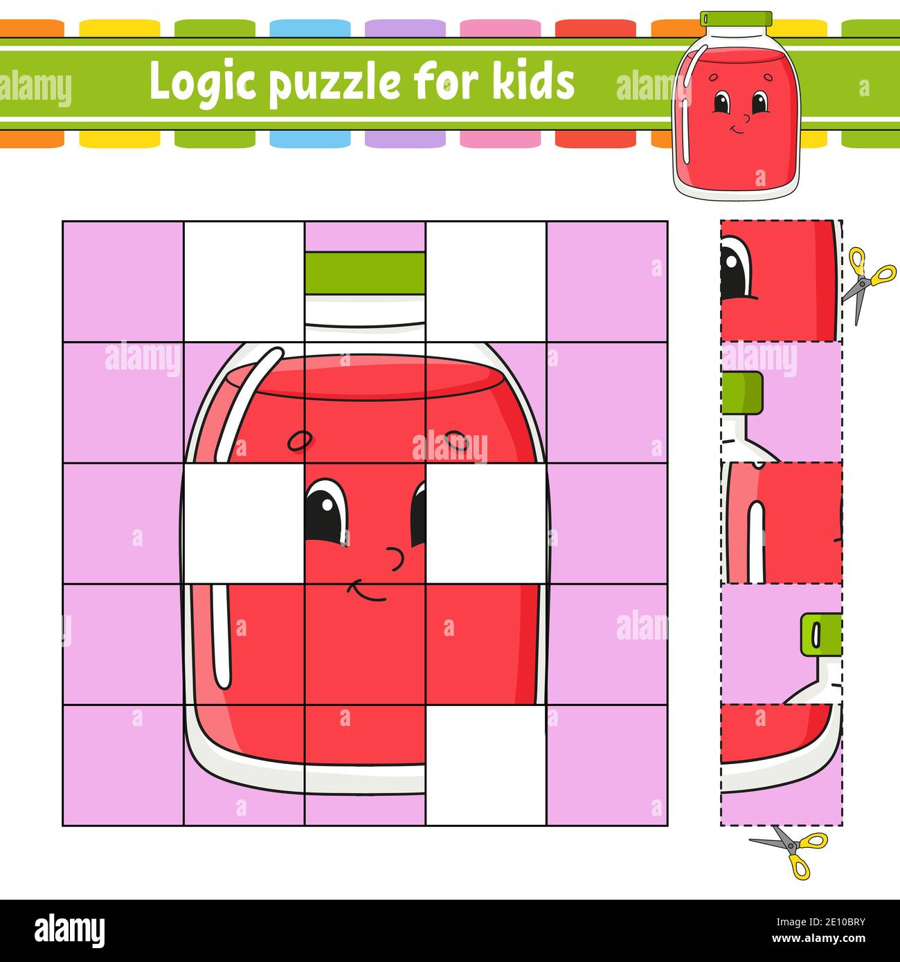 Logic puzzle for kids. Education developing worksheet. Learning game ...