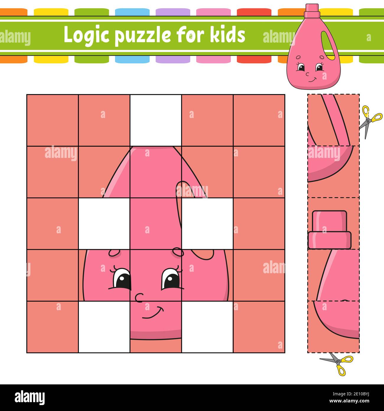 Logic puzzle for kids. Education developing worksheet. Learning game ...