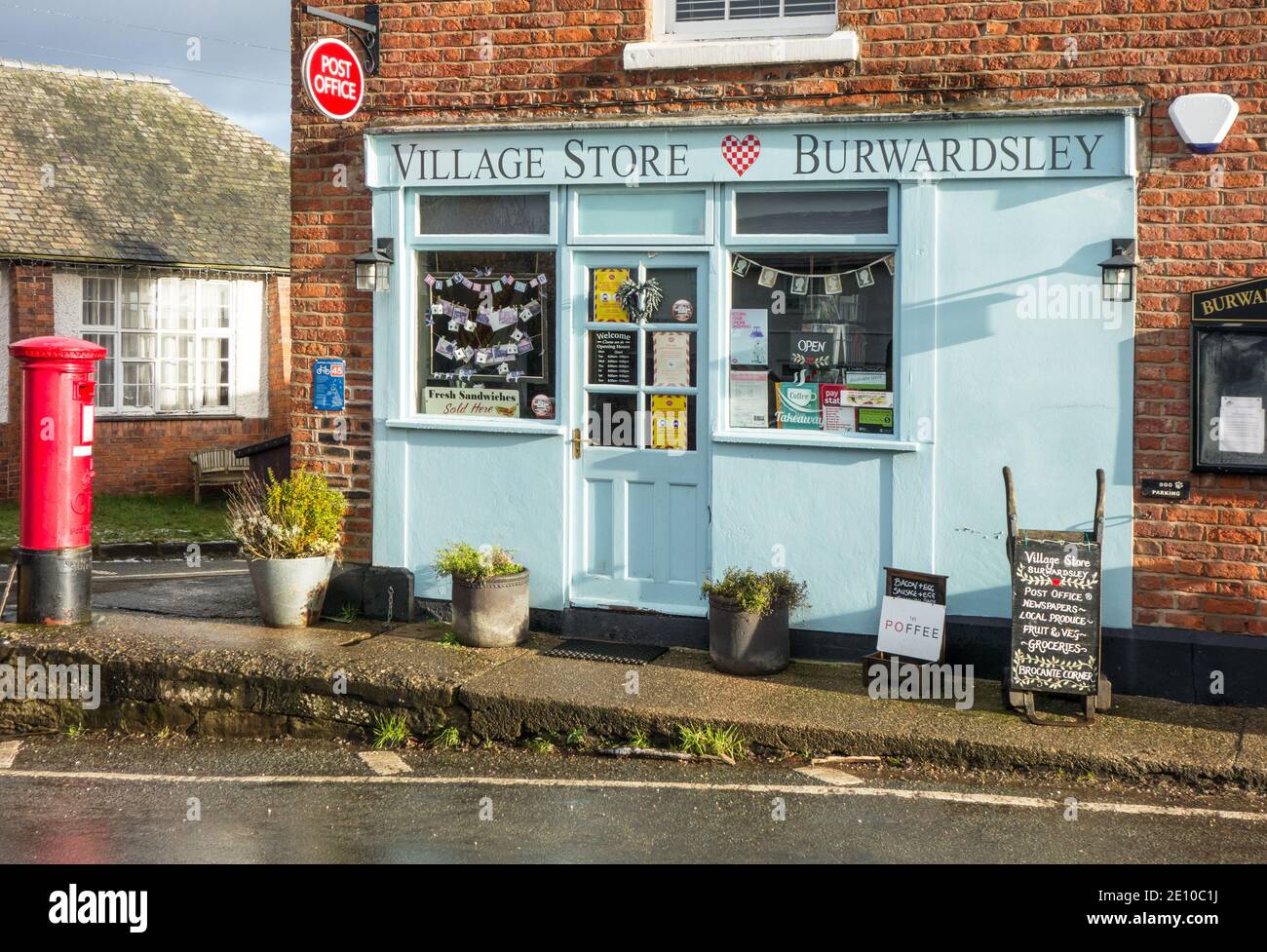 The post office and traditional village store in the south Cheshire ...