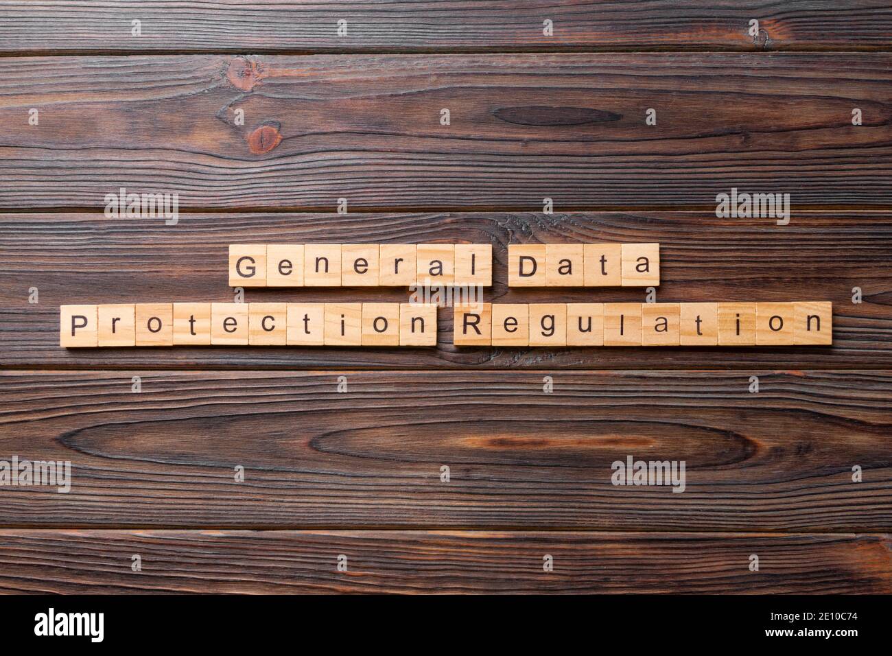 GDPR word written on wood block. General Data Protection Regulation ...