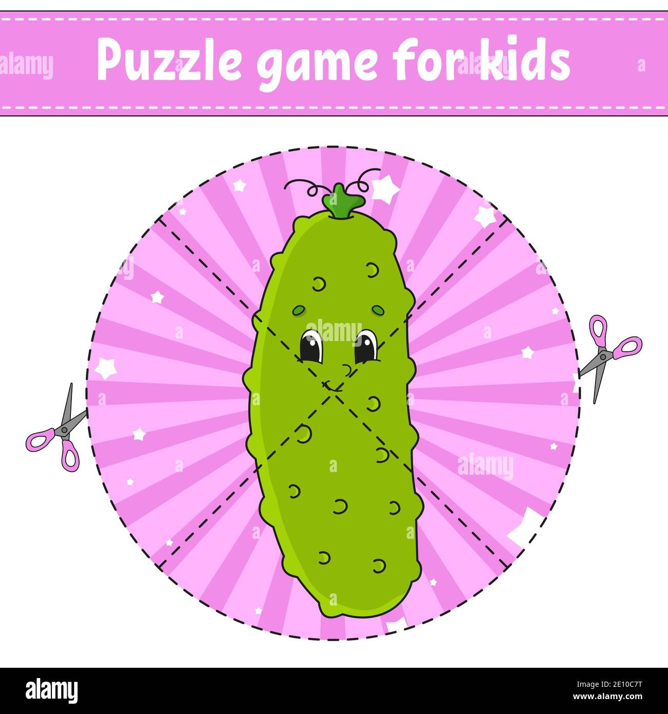 Puzzle game for kids. Education developing worksheet. Learning game for ...