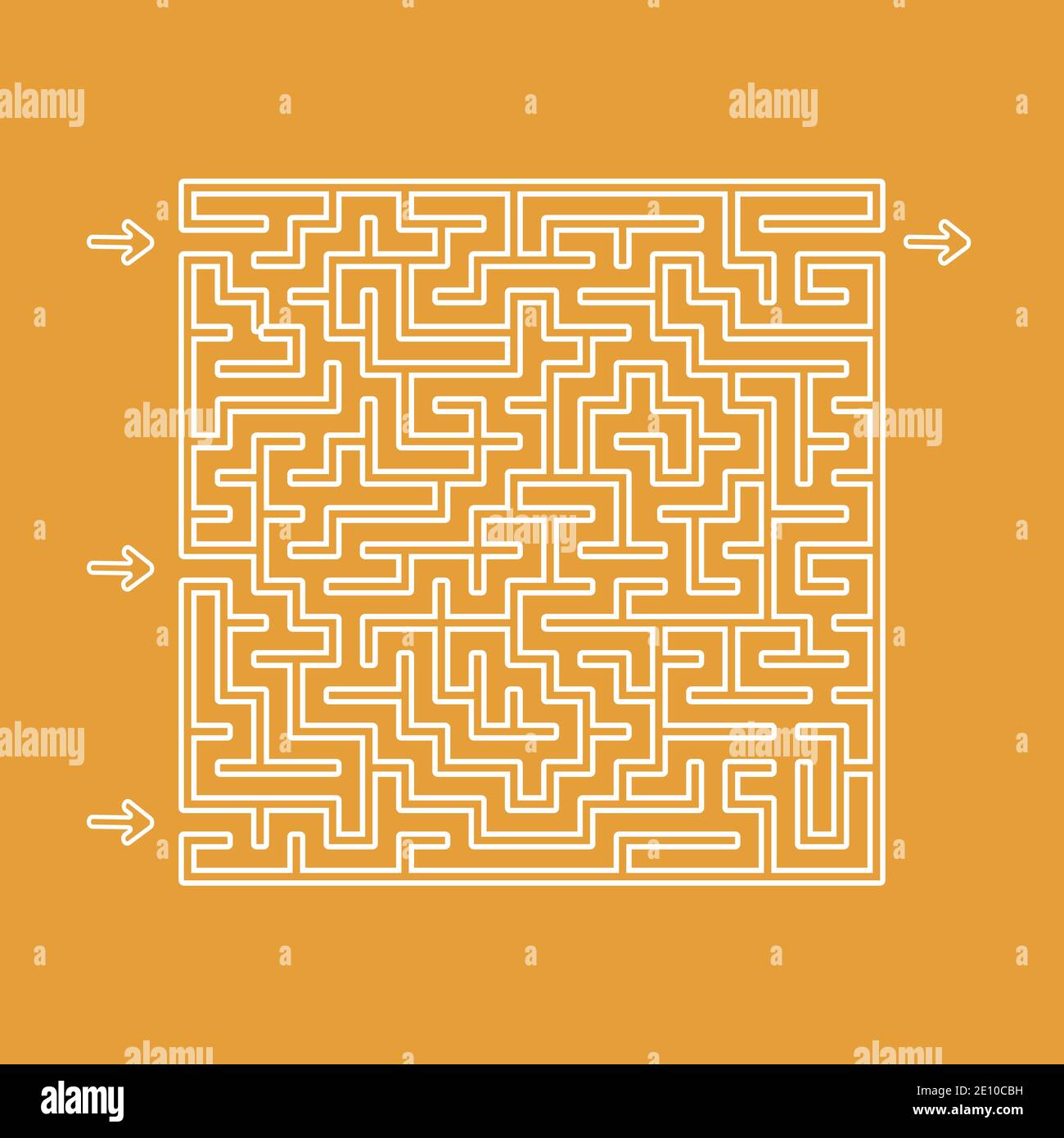 Colored square labyrinth. Game for kids. Puzzle for children. Maze ...