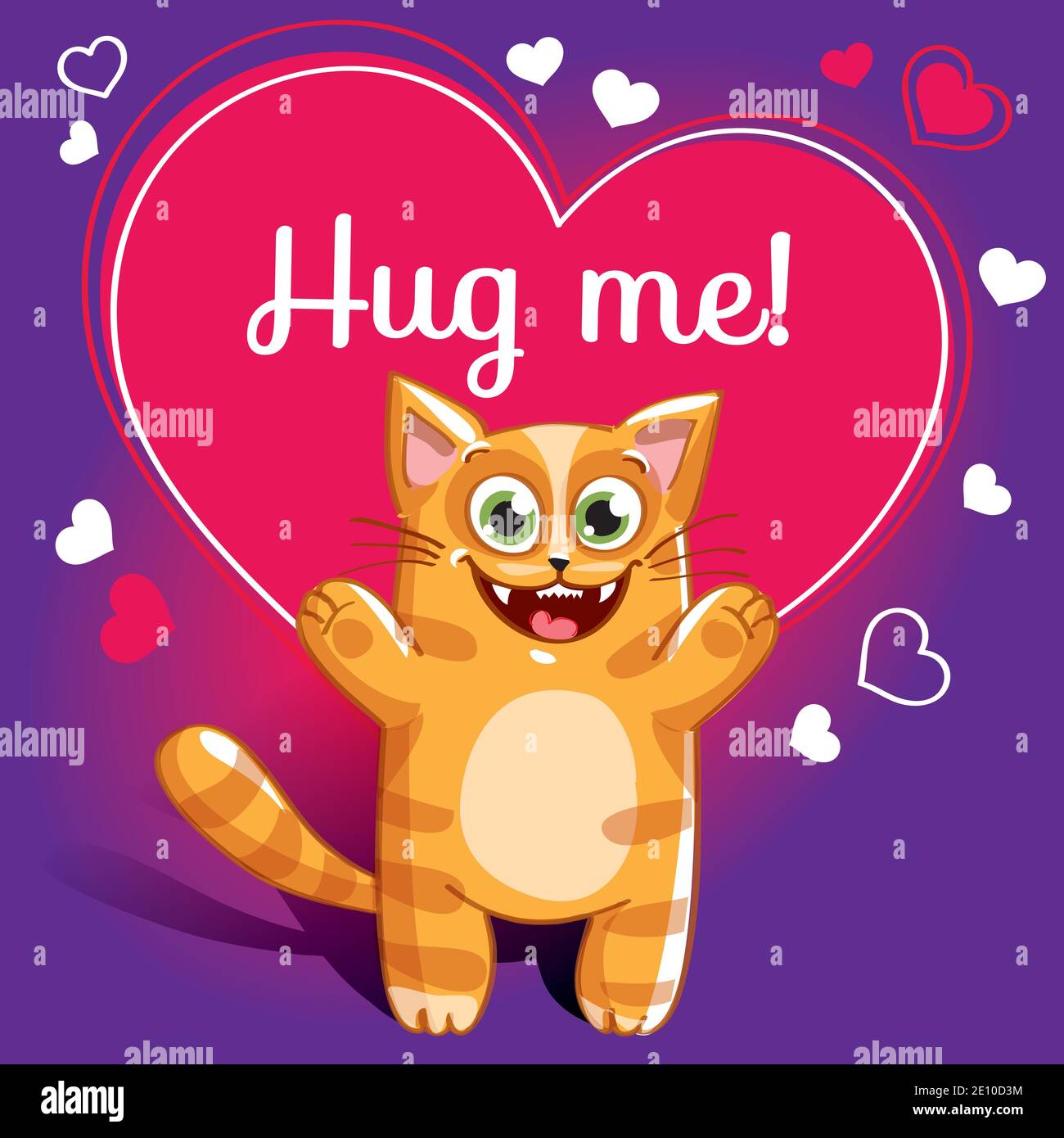 Cartoon cat ready hugging hi-res stock photography and images - Alamy