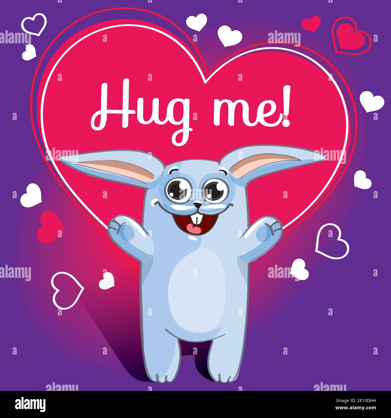 Cartoon rabbit ready for a hugging Stock Vector Image & Art - Alamy