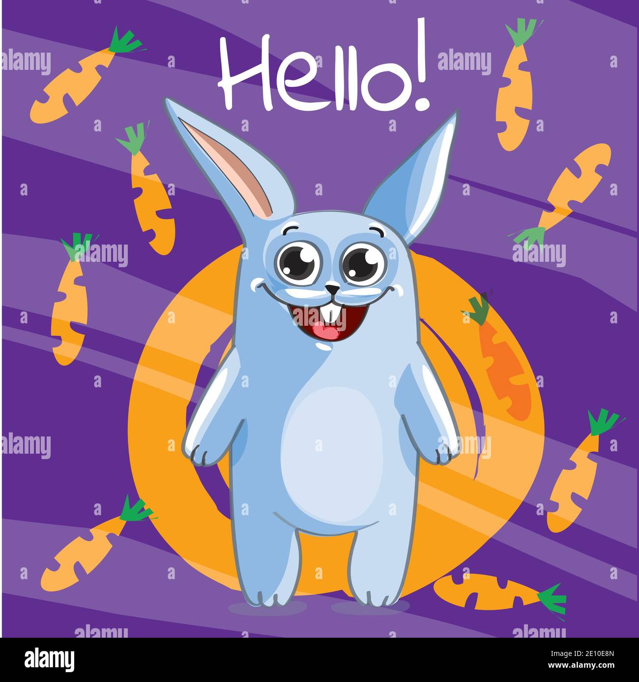 Rabbit carrot cartoon character funny hi-res stock photography and ...