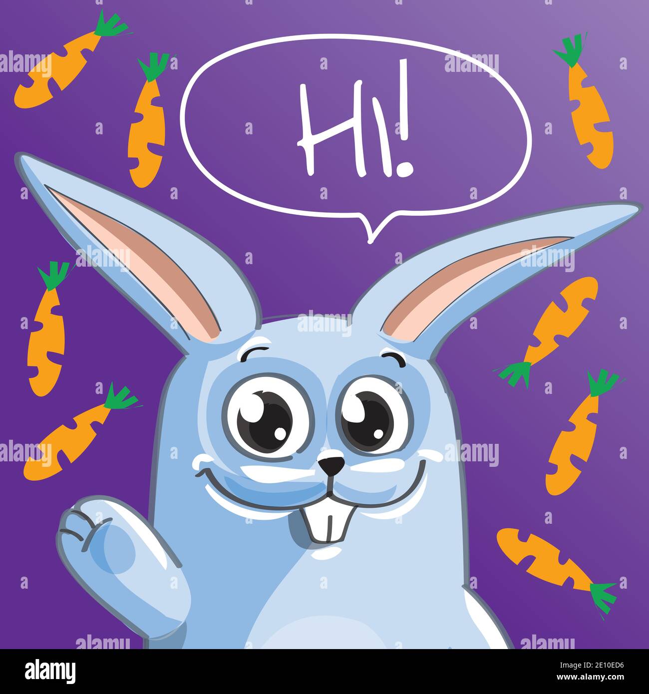 Rabbit cartoon character design Stock Vector Images - Alamy