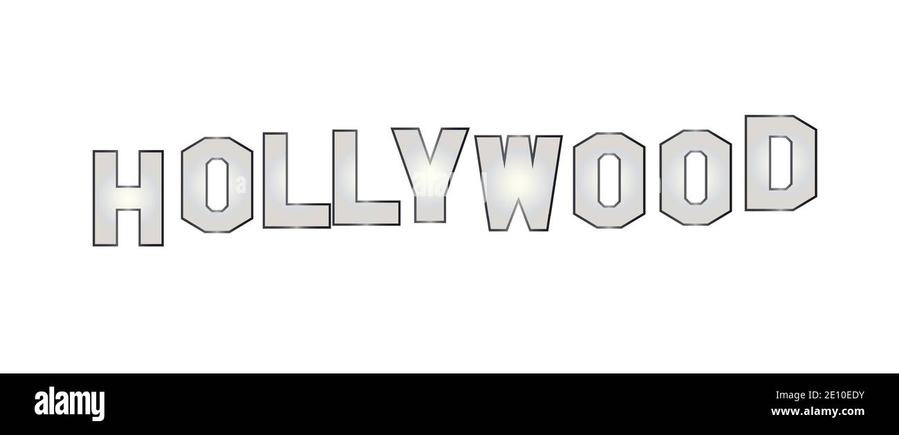 Hollywood letters los angeles Cut Out Stock Images & Pictures - Alamy