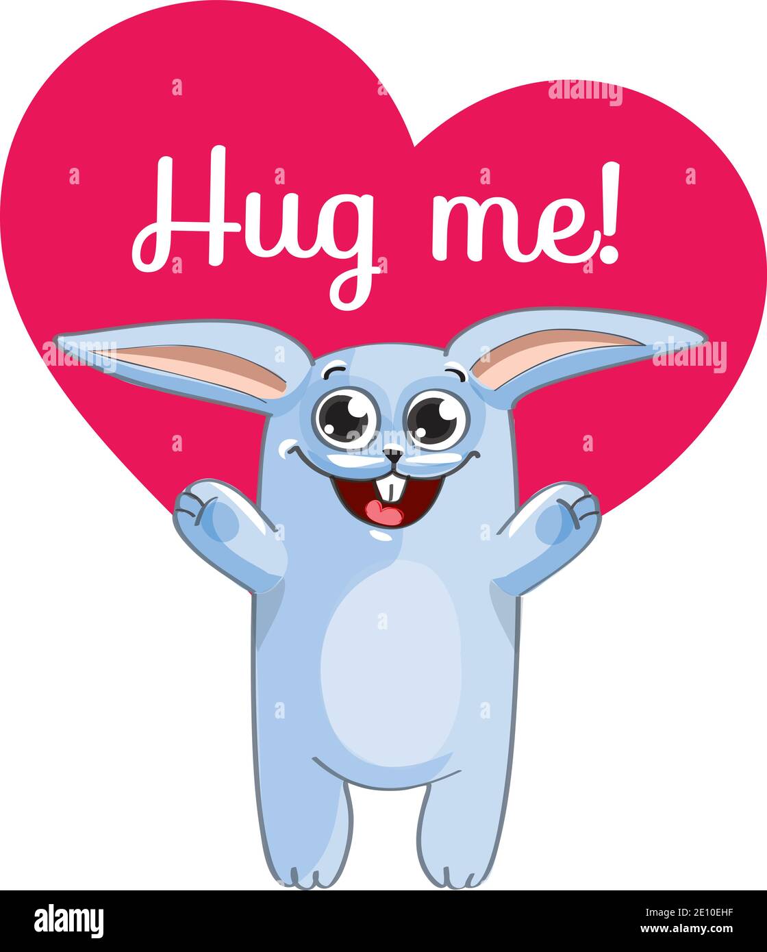Cartoon rabbit ready for a hugging Stock Vector Image & Art - Alamy