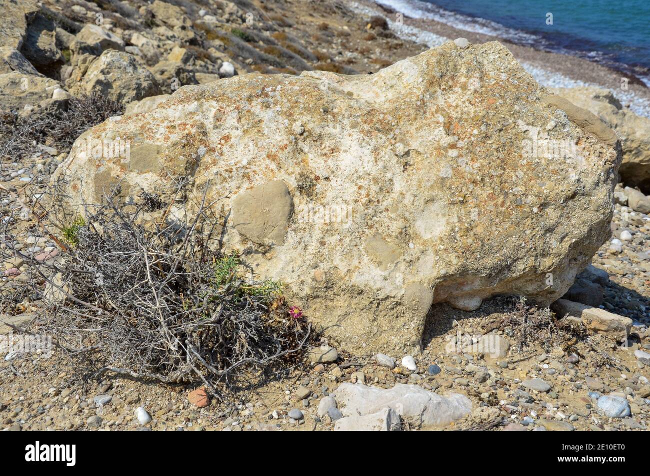 Rocks on the shore in Tatlisu region of North Cyprus Stock Photo - Alamy