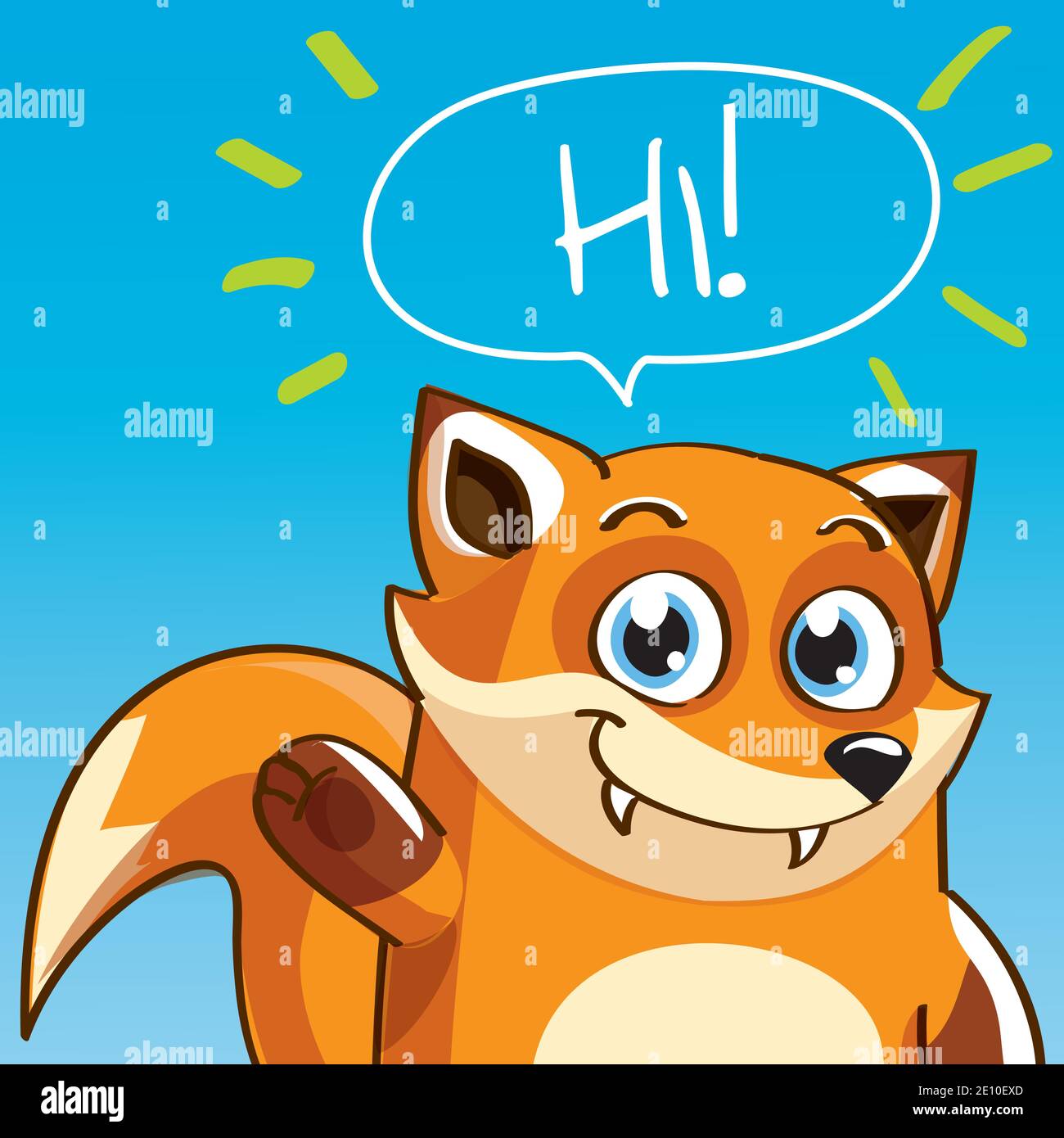 Cartoon hi hi-res stock photography and images - Alamy