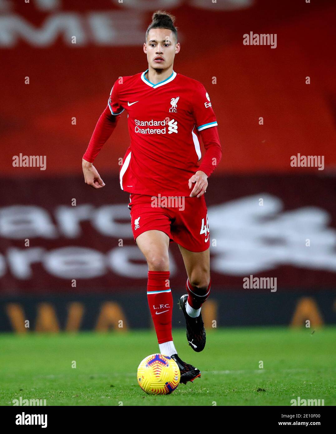 Liverpool's Rhys Williams during the Premier League match at Anfield ...