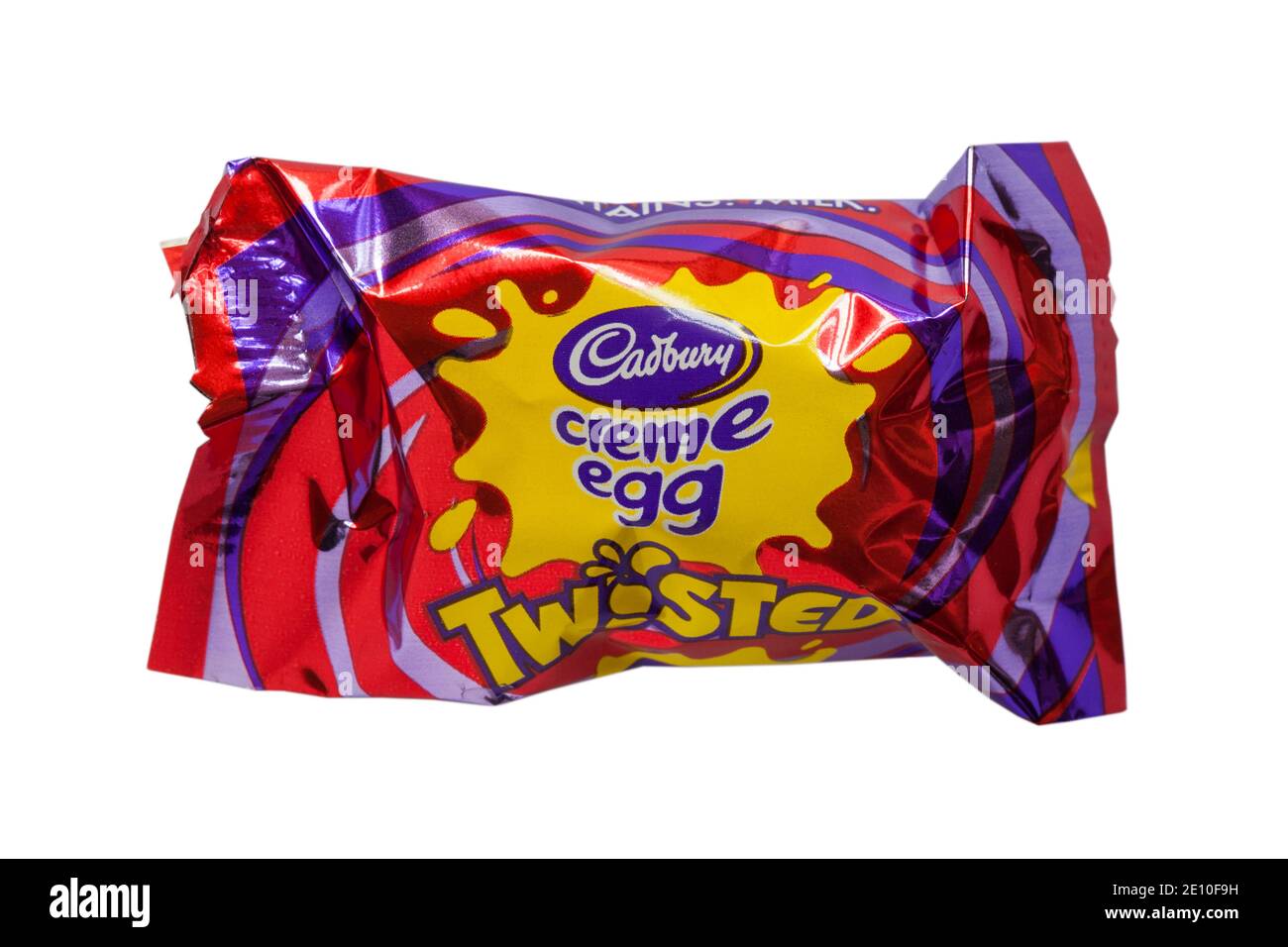 Cadbury Twisted creme egg chocolate from box of Cadbury Heroes chocolates isolated on white background heroes chocolate Stock Photo Alamy