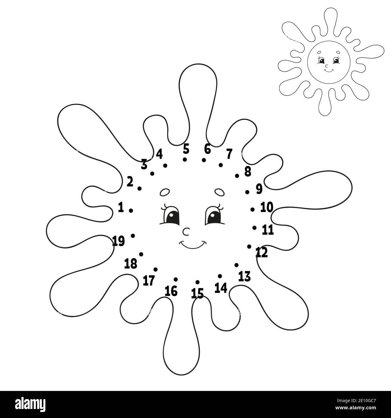 Dot to dot. Draw a line. Handwriting practice. Learning numbers for ...