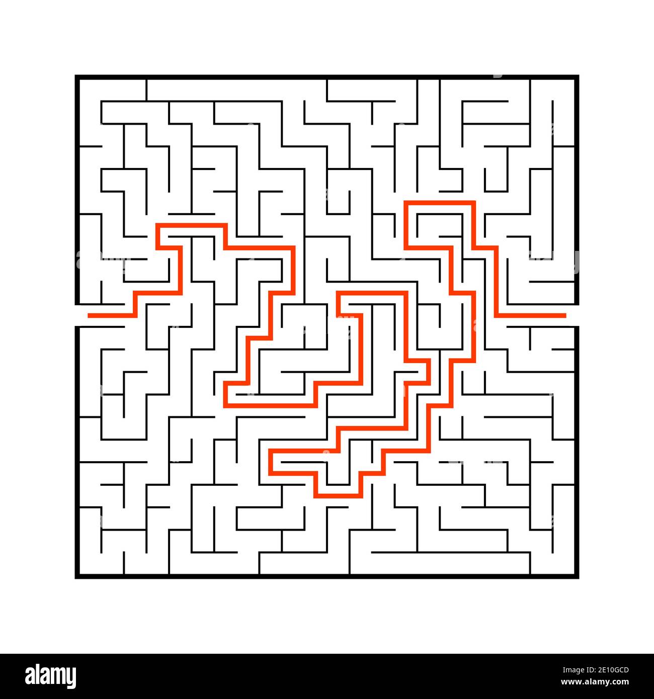 Abstact labyrinth. Educational game for kids. Puzzle for children. Maze ...