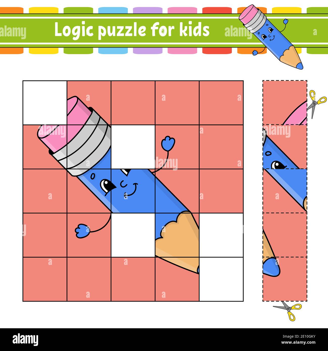 Logic puzzle for kids. Education developing worksheet. Learning game ...