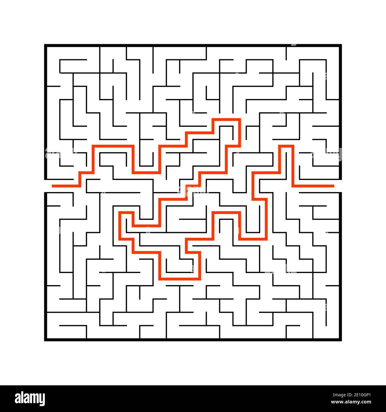 Abstact labyrinth. Educational game for kids. Puzzle for children. Maze ...