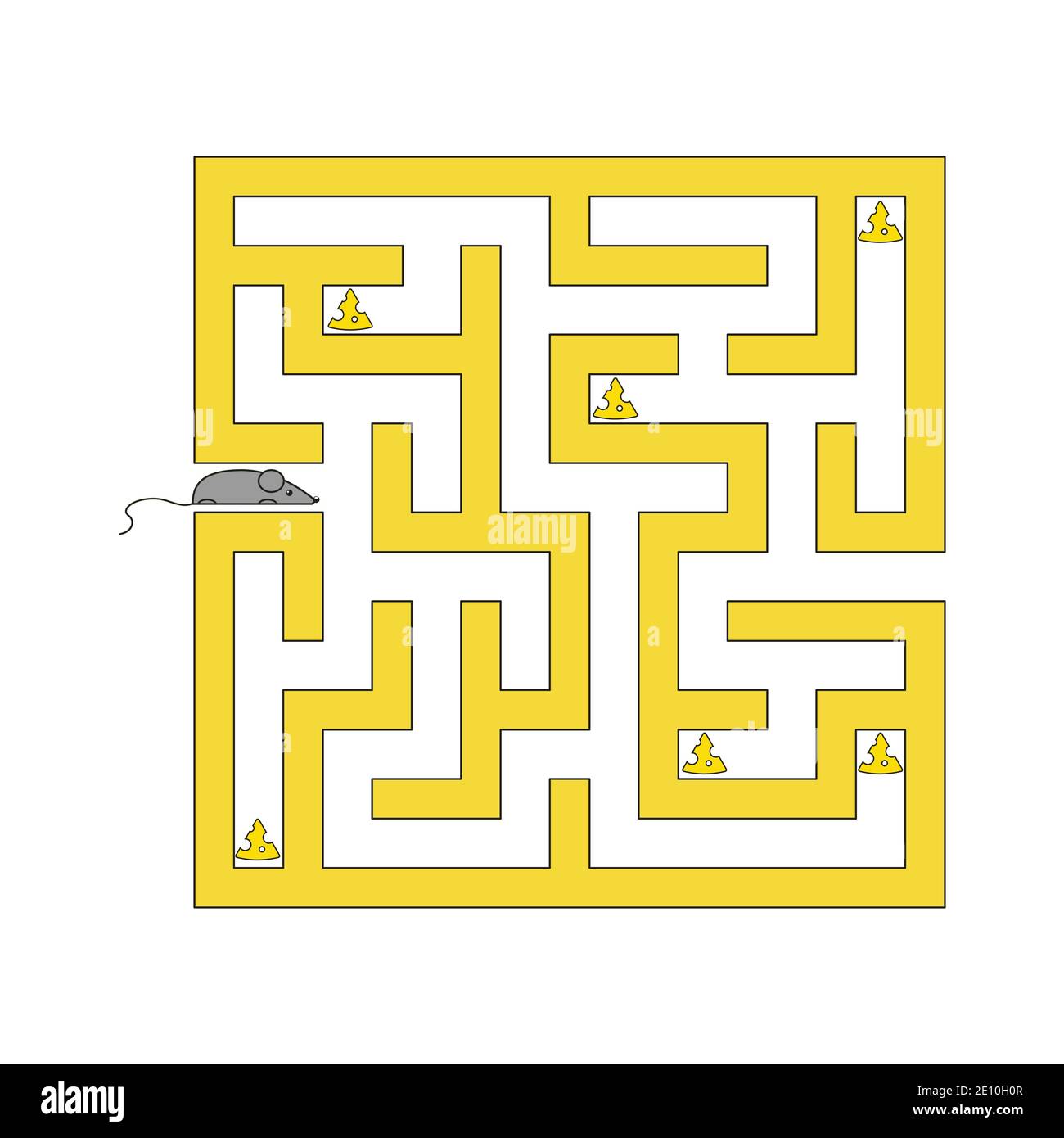 Abstact labyrinth. Educational game for kids. Puzzle for children. Maze ...