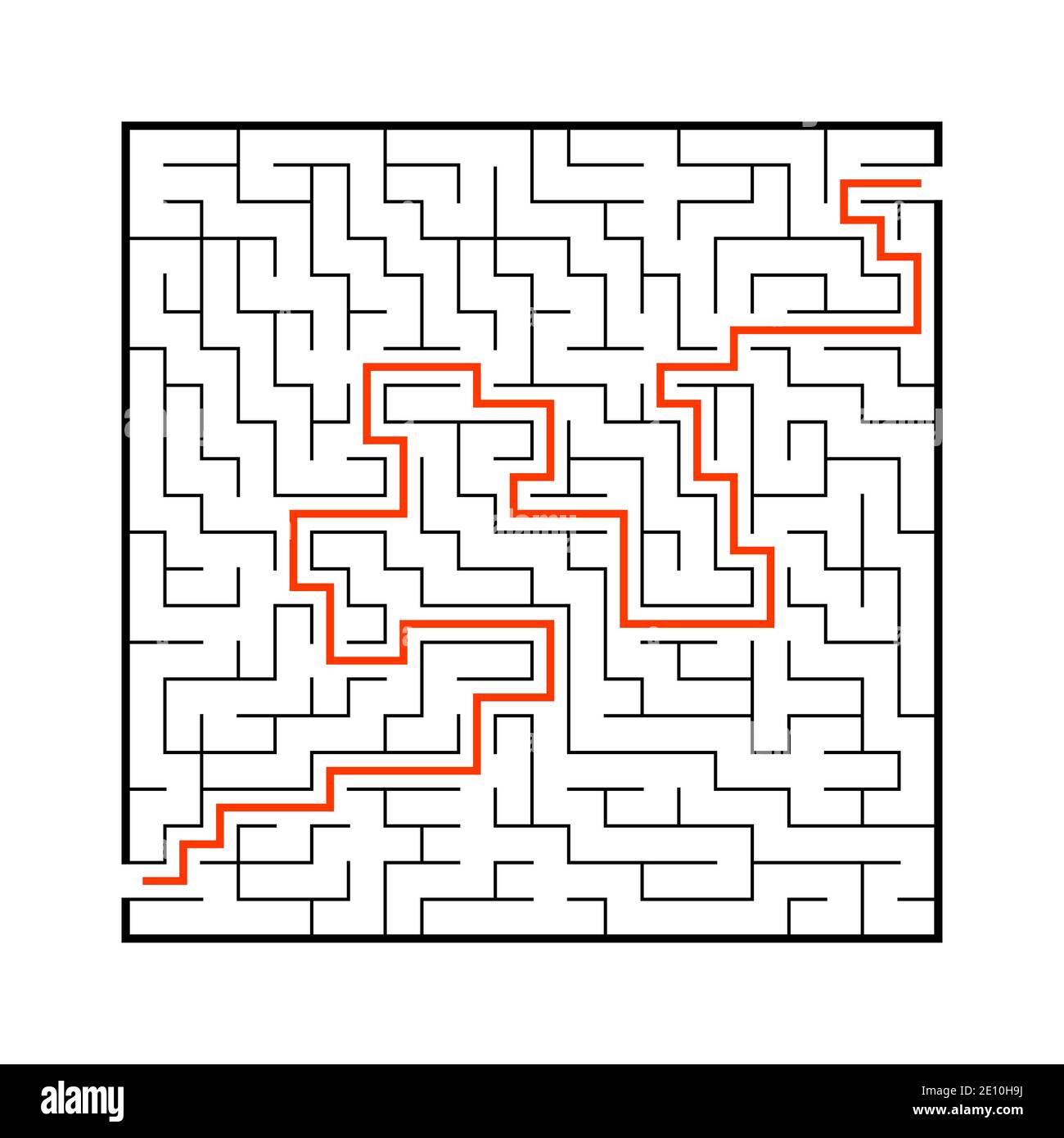 Abstact labyrinth. Educational game for kids. Puzzle for children. Maze ...