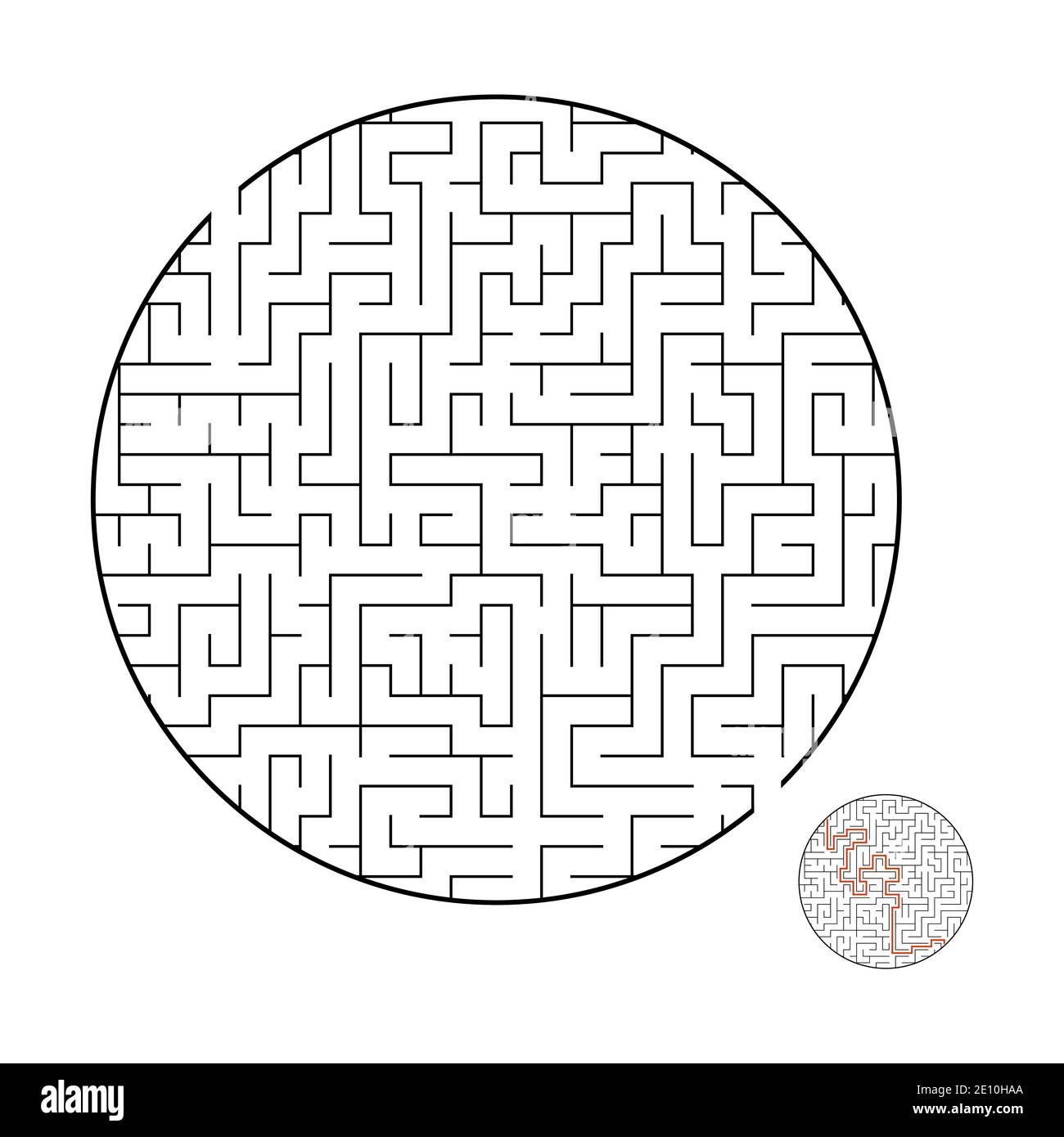 Abstact labyrinth. Educational game for kids. Puzzle for children. Maze ...