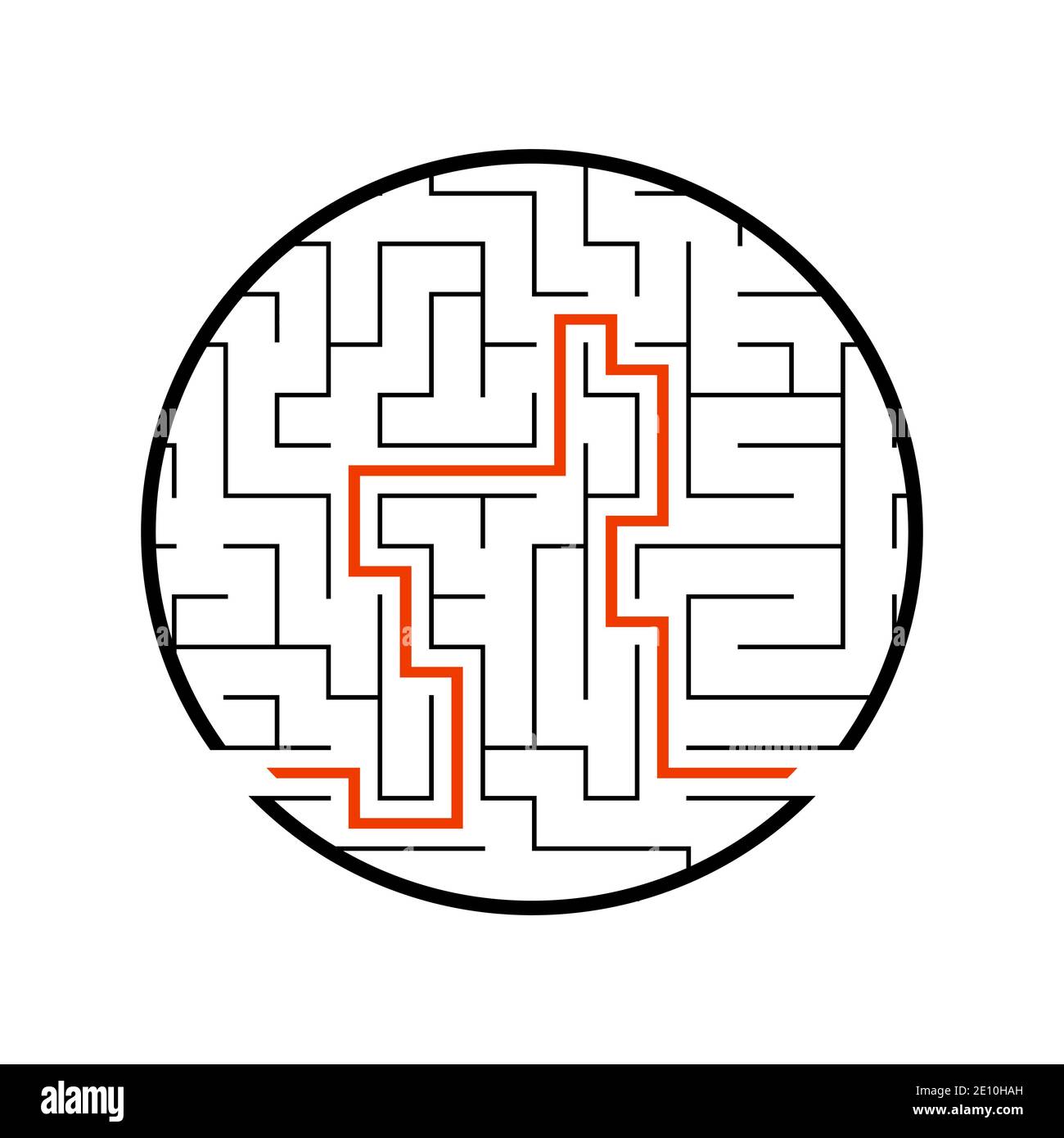 Abstact labyrinth. Educational game for kids. Puzzle for children. Maze ...