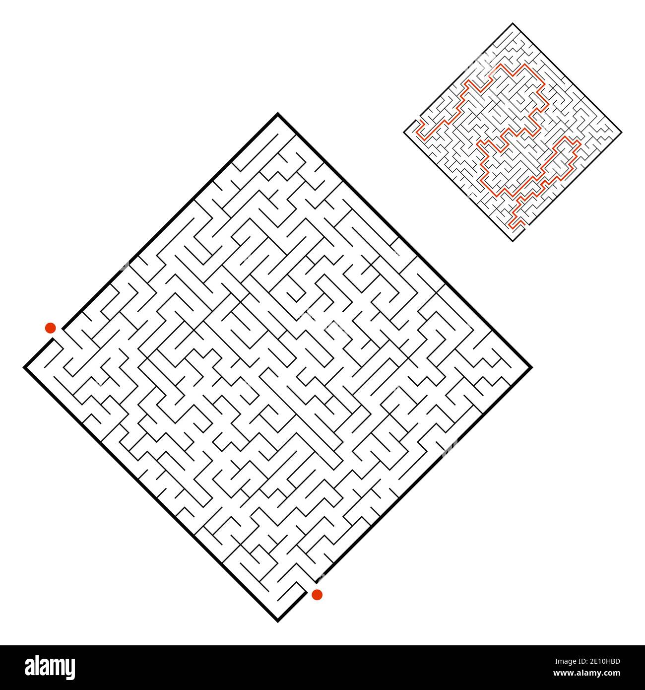 Abstact labyrinth. Educational game for kids. Puzzle for children. Maze ...