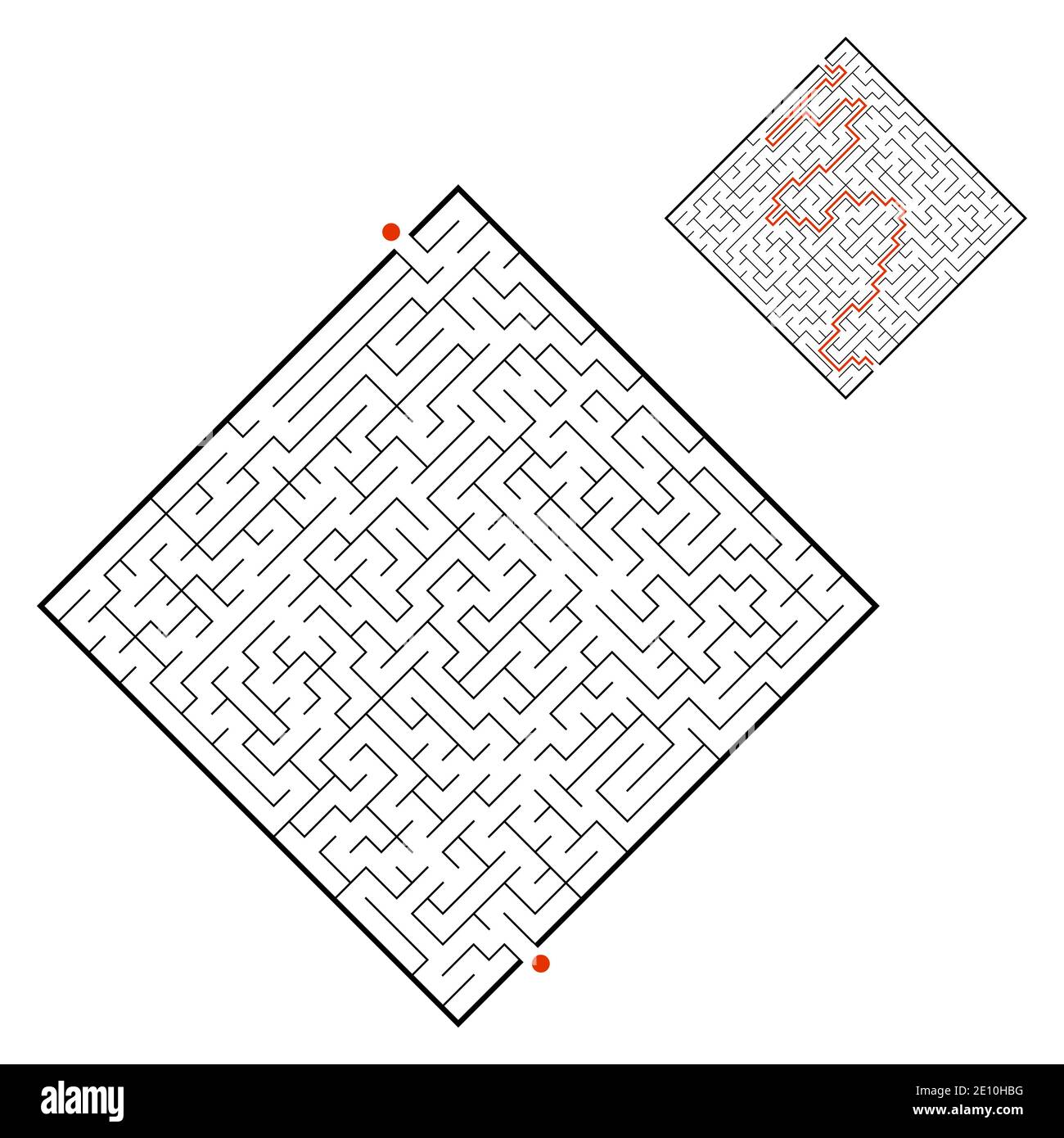 Abstact labyrinth. Educational game for kids. Puzzle for children. Maze ...