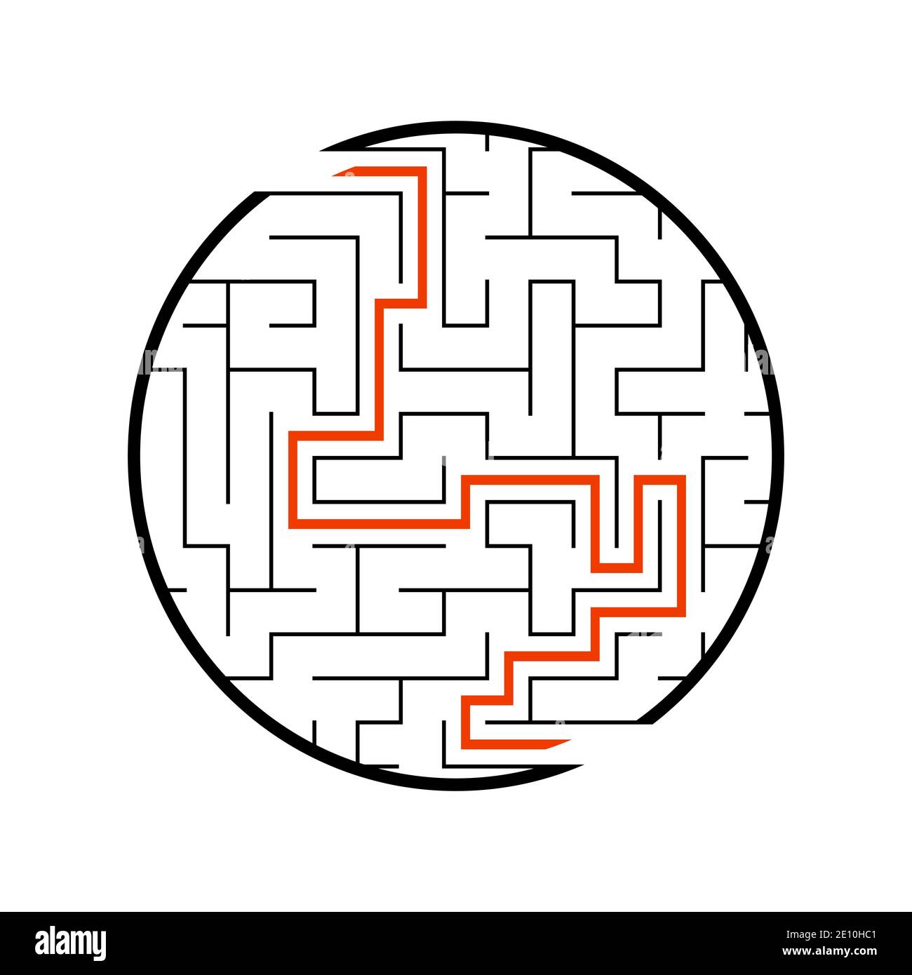 Abstact labyrinth. Educational game for kids. Puzzle for children. Maze ...