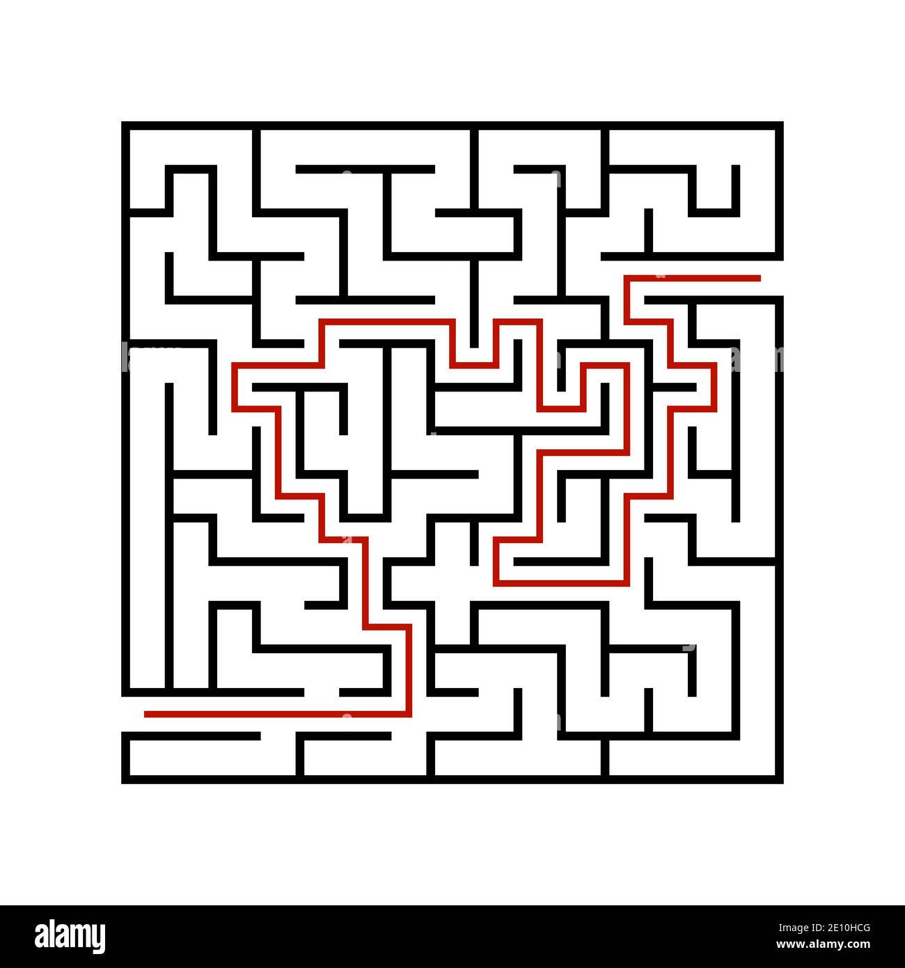 Abstact labyrinth. Educational game for kids. Puzzle for children. Maze ...