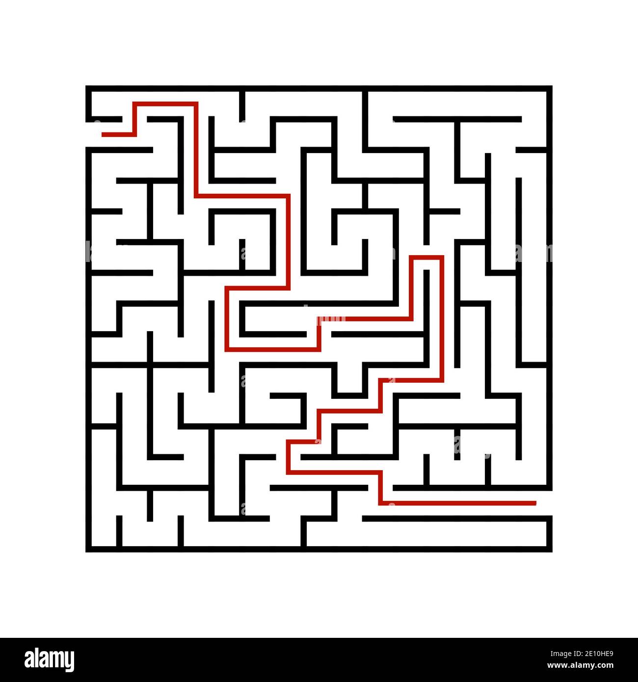 Abstact labyrinth. Educational game for kids. Puzzle for children. Maze ...