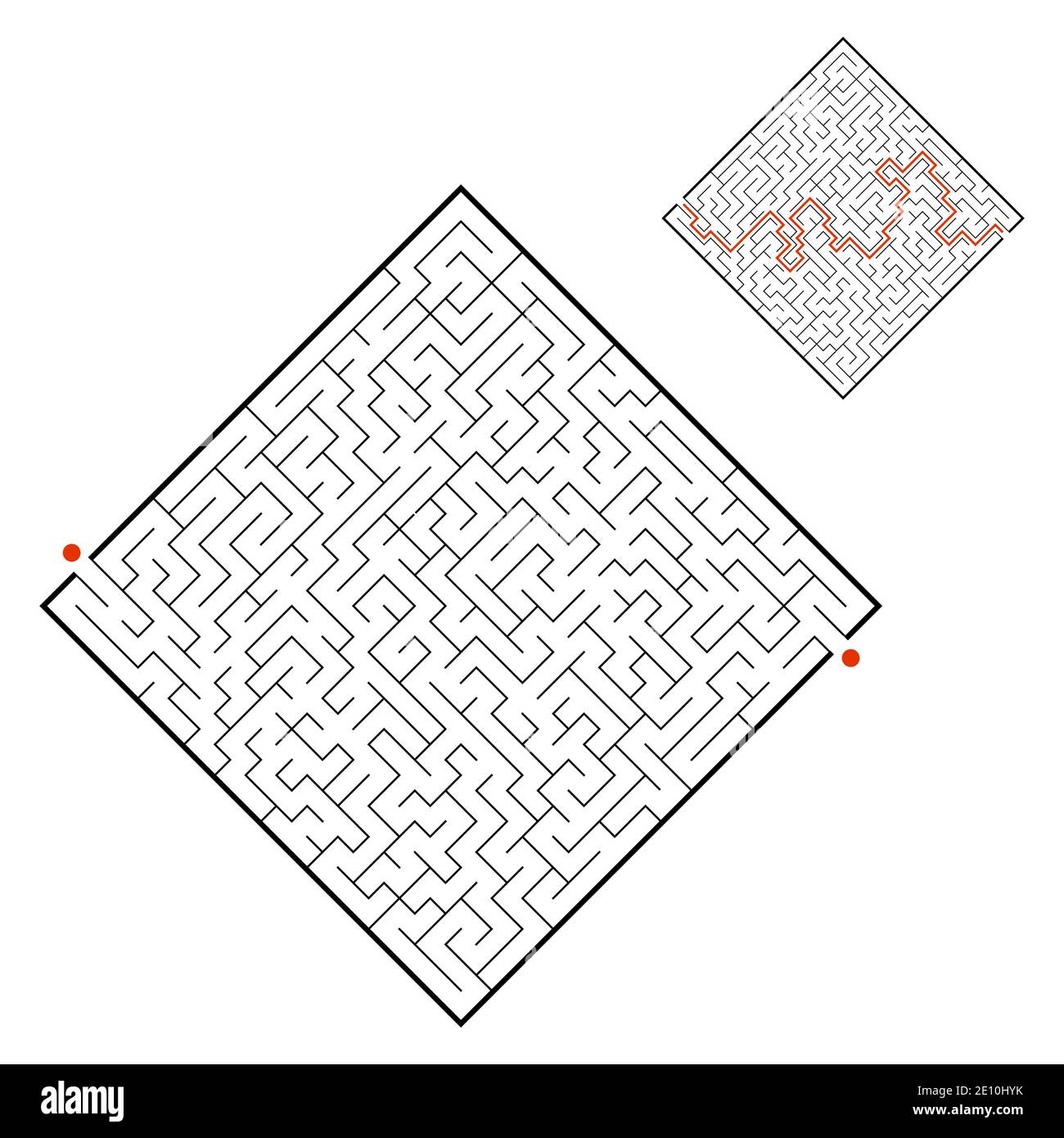 Abstact labyrinth. Educational game for kids. Puzzle for children. Maze ...
