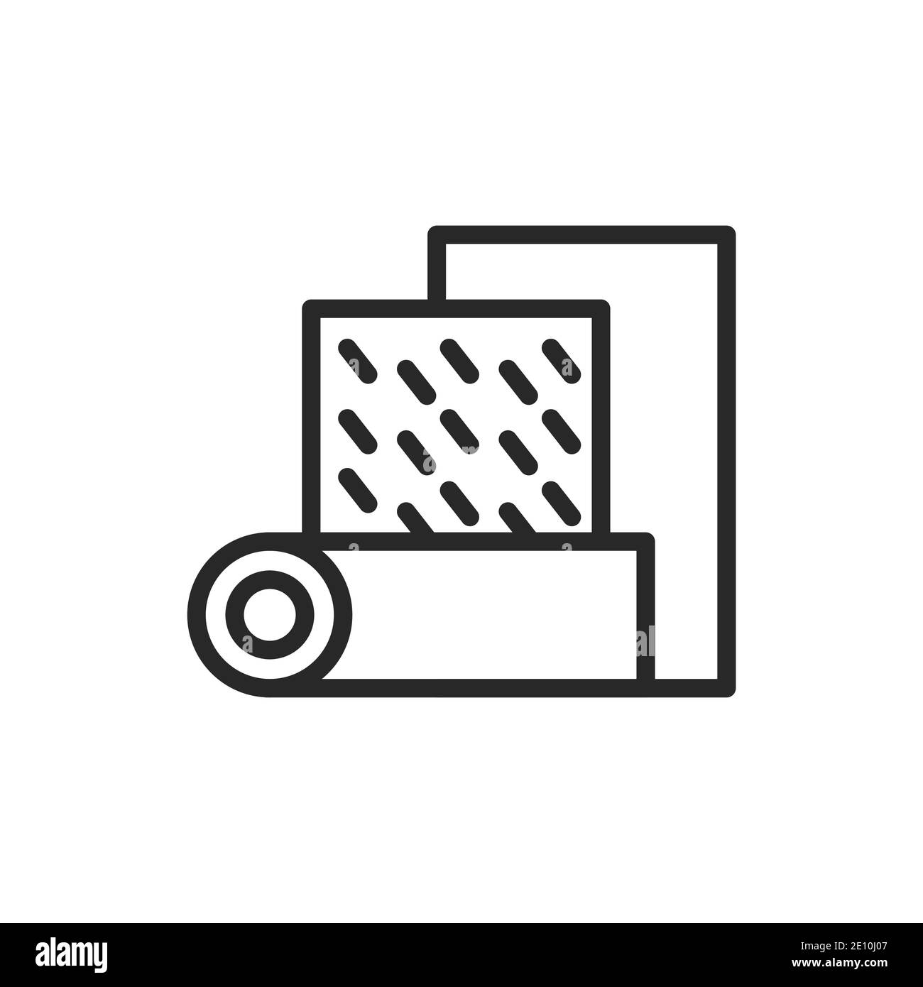 Thermal insulation and warming house color line icon. Pictogram for web ...