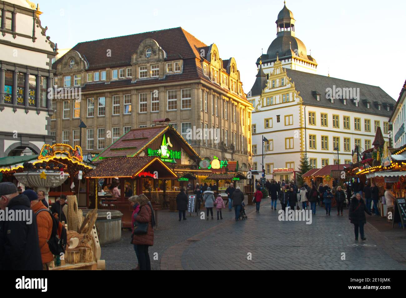 Town Hall Square, Paderborn Stock Photo - Alamy