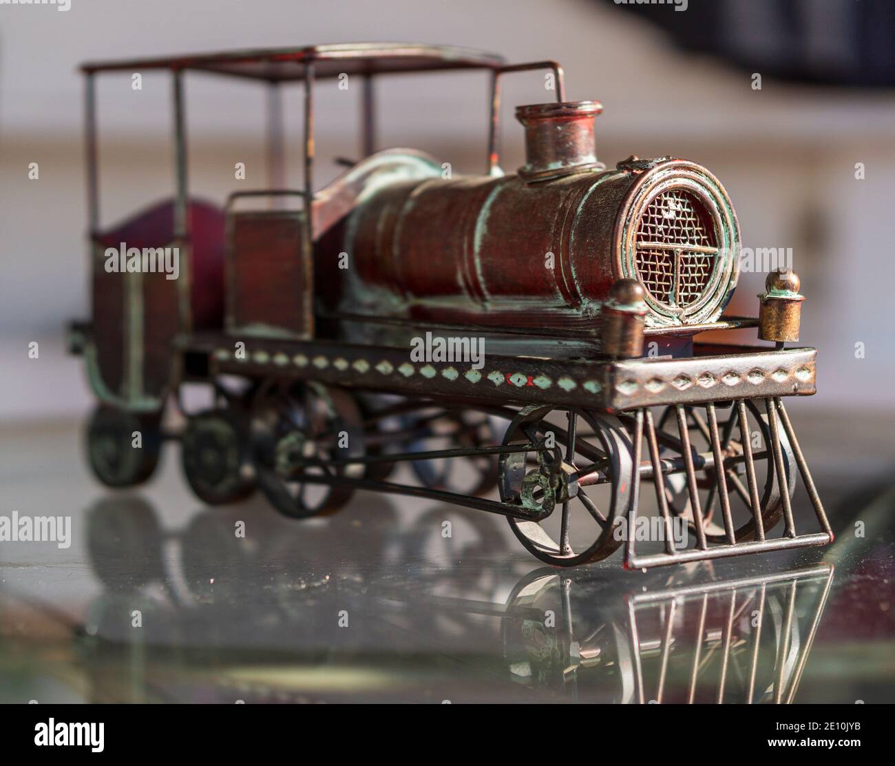Iron Train Engine Vintage Toy Stock Photo - Alamy