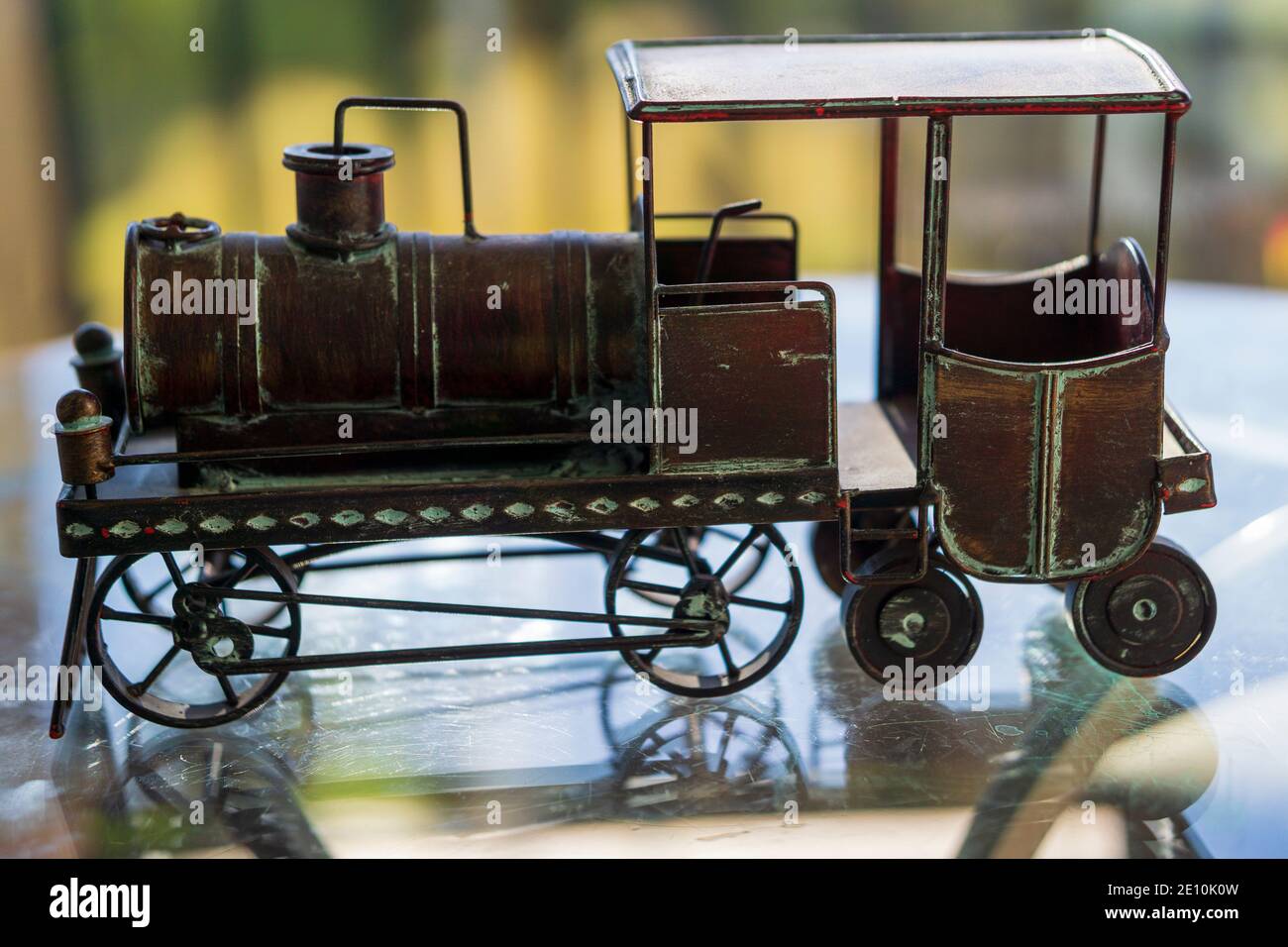 Iron Train Engine Vintage Toy Stock Photo - Alamy