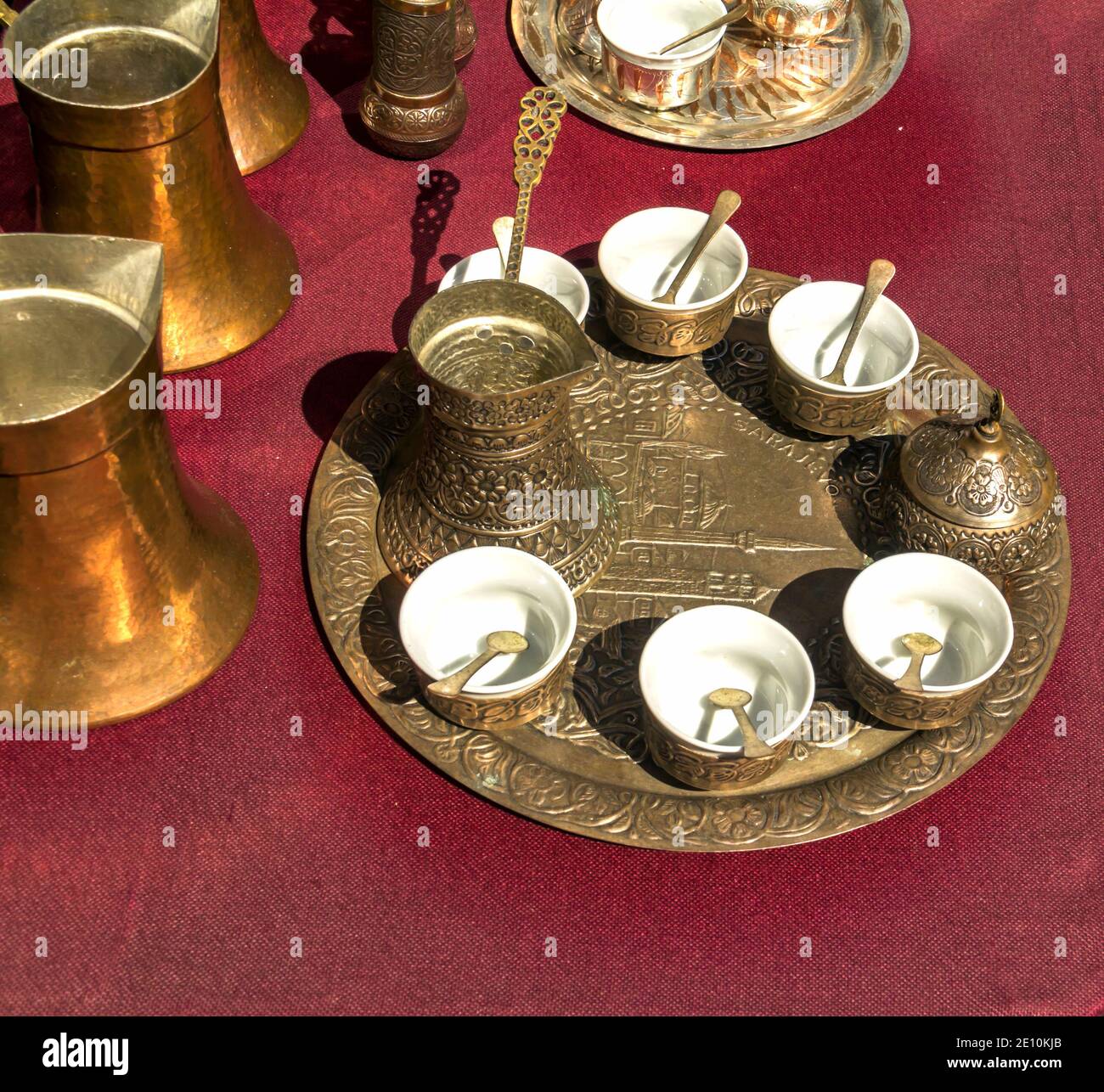 ottoman style turkish coffee set Stock Photo - Alamy