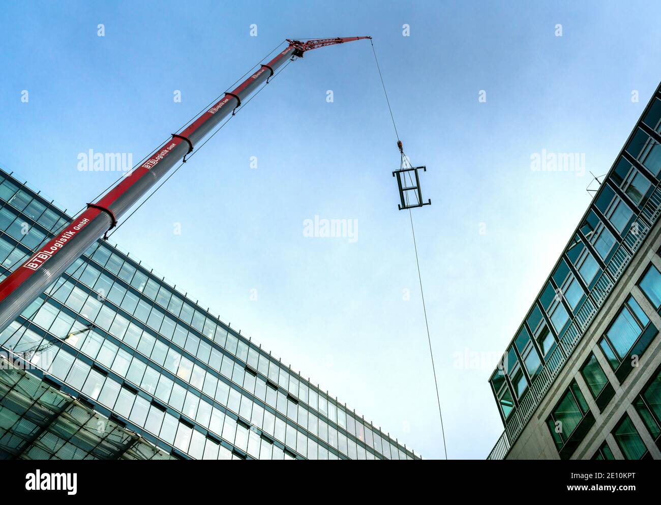 Construction Site With A Large Load Lifter Stock Photo - Alamy