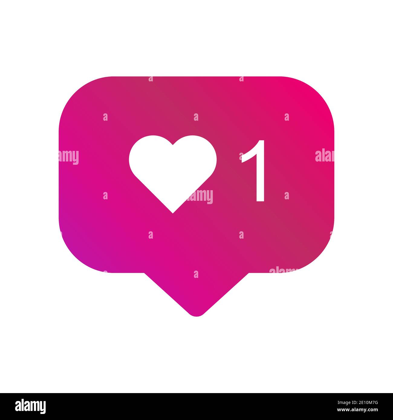 Counter, follower notification symbol instagram. Buton for social media ...