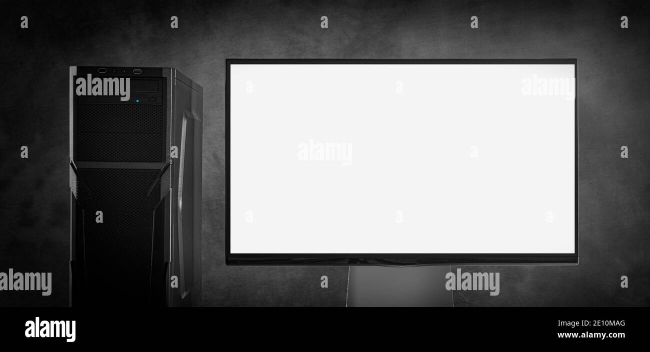 Dark room computer screen hi-res stock photography and images - Alamy