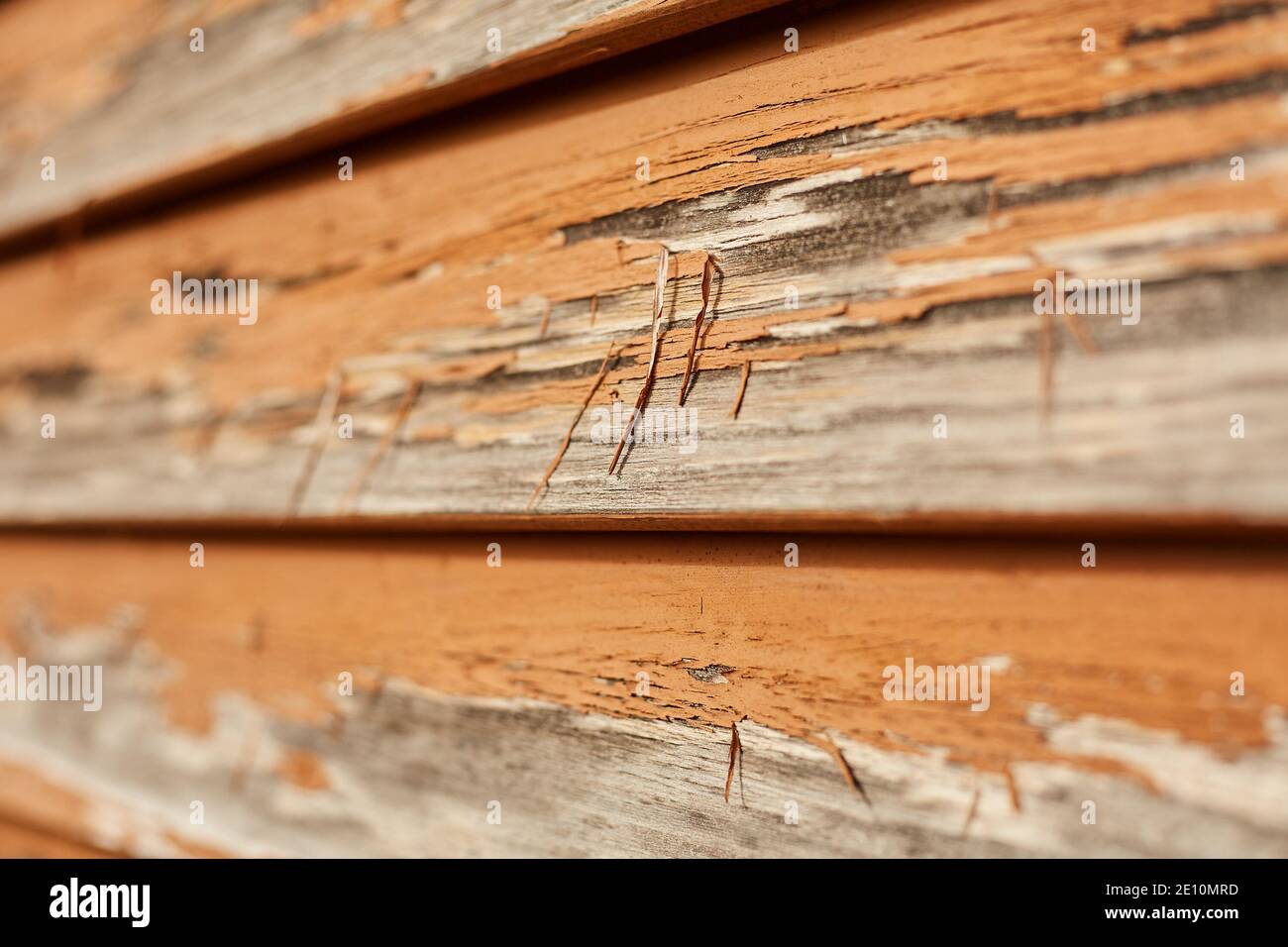 Peeling Paint on Siding, Side View 1 Stock Photo - Alamy