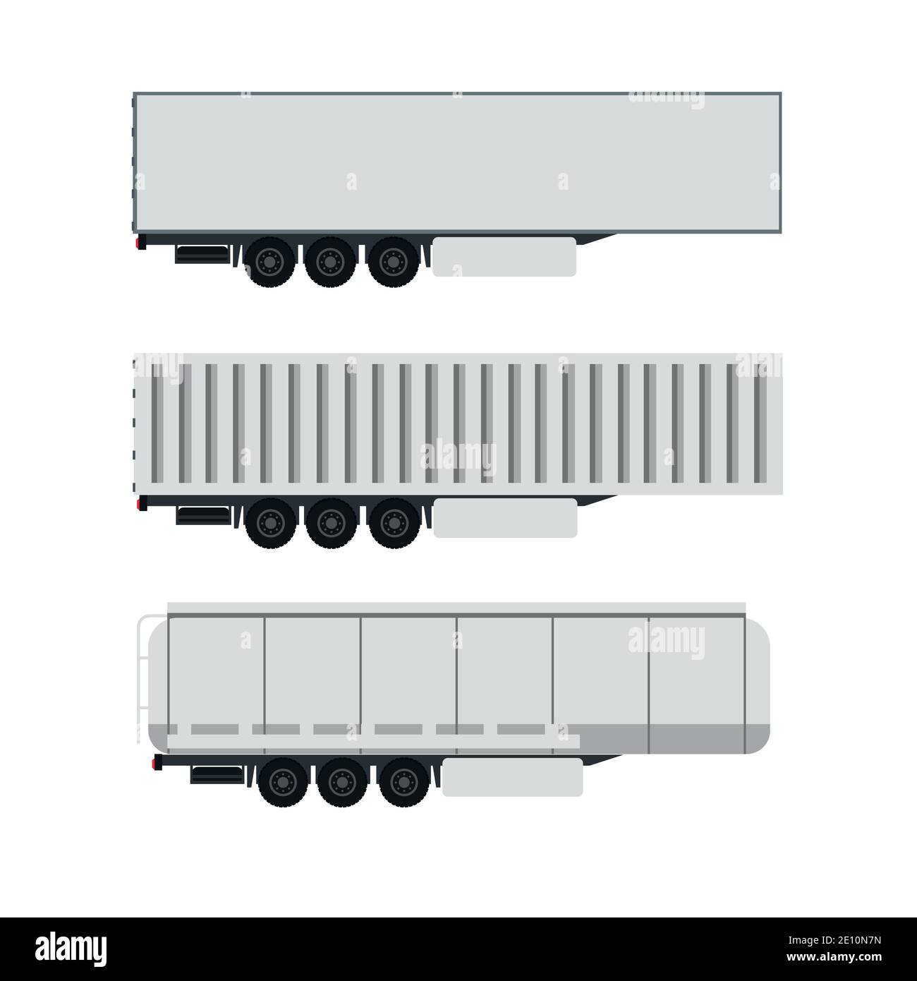 Container truck side view Stock Vector Images - Alamy