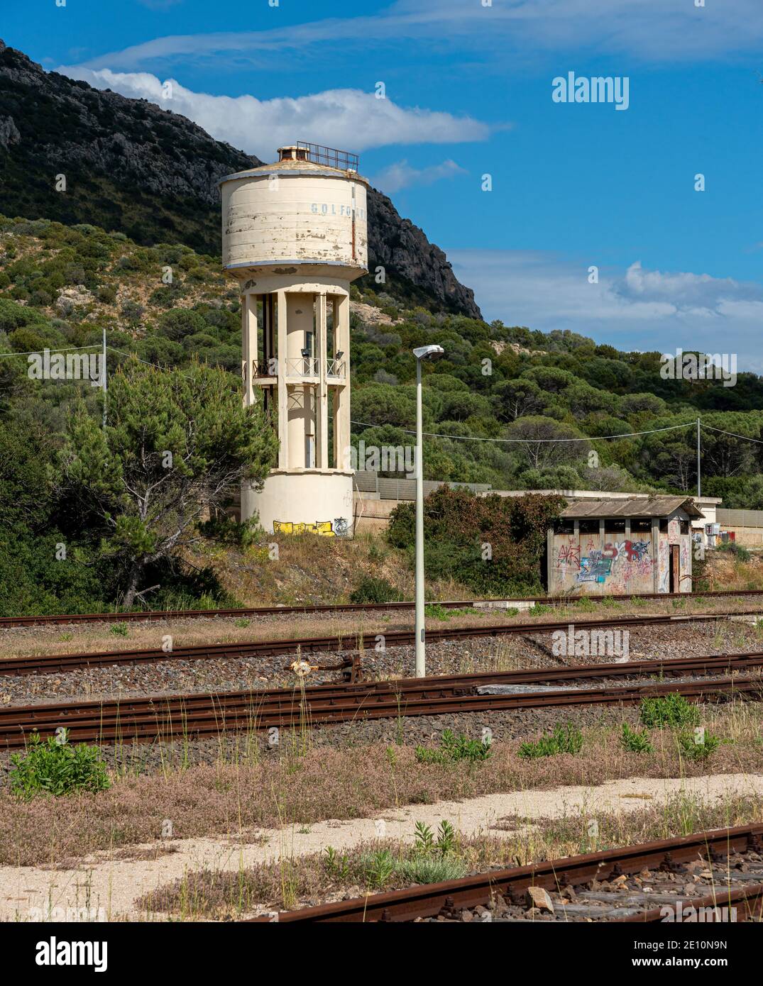 Old Railway Line In Sardinia Stock Photo - Alamy