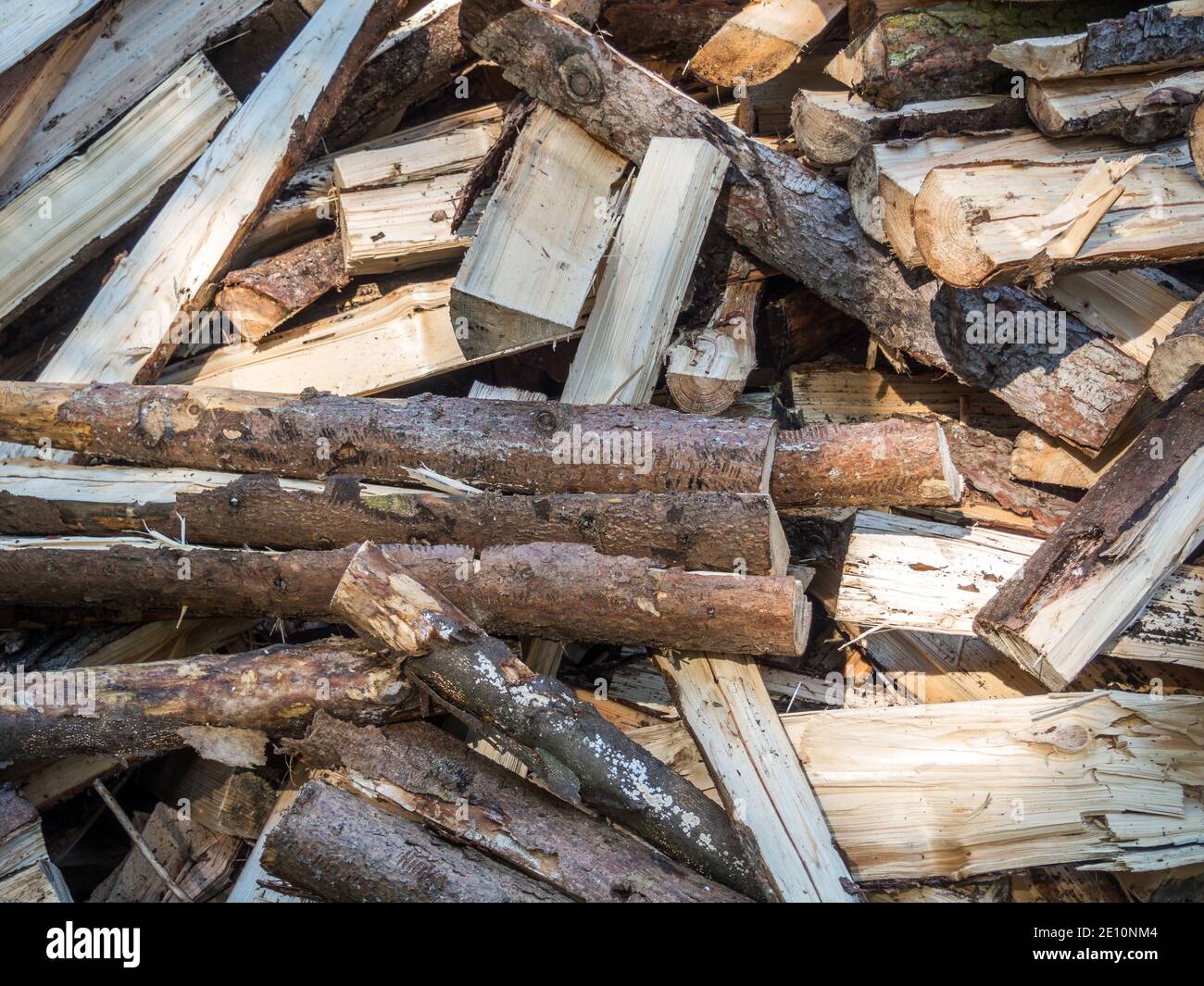 Stacked Fire Wood Background Stock Photo - Alamy