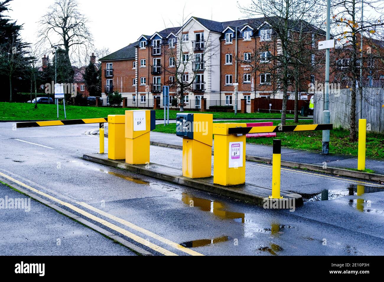 Epsom, London UK, January 03 2021, Council Town Centre Car Park ...