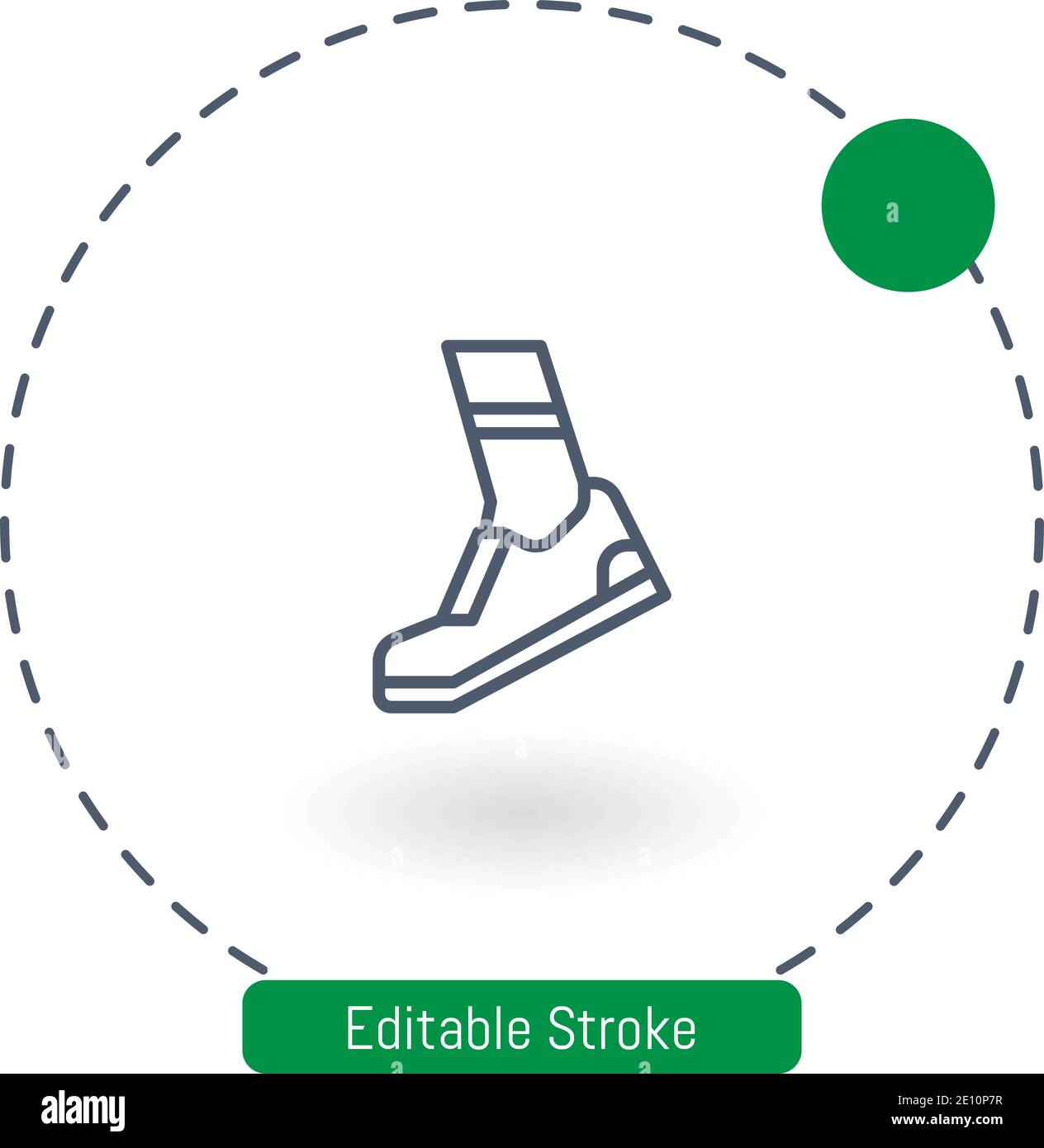running vector icon editable stroke outline icons for web and mobile ...