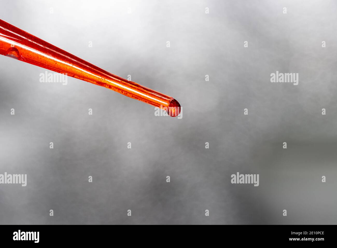 Medical test device with red fluid drop Stock Photo - Alamy